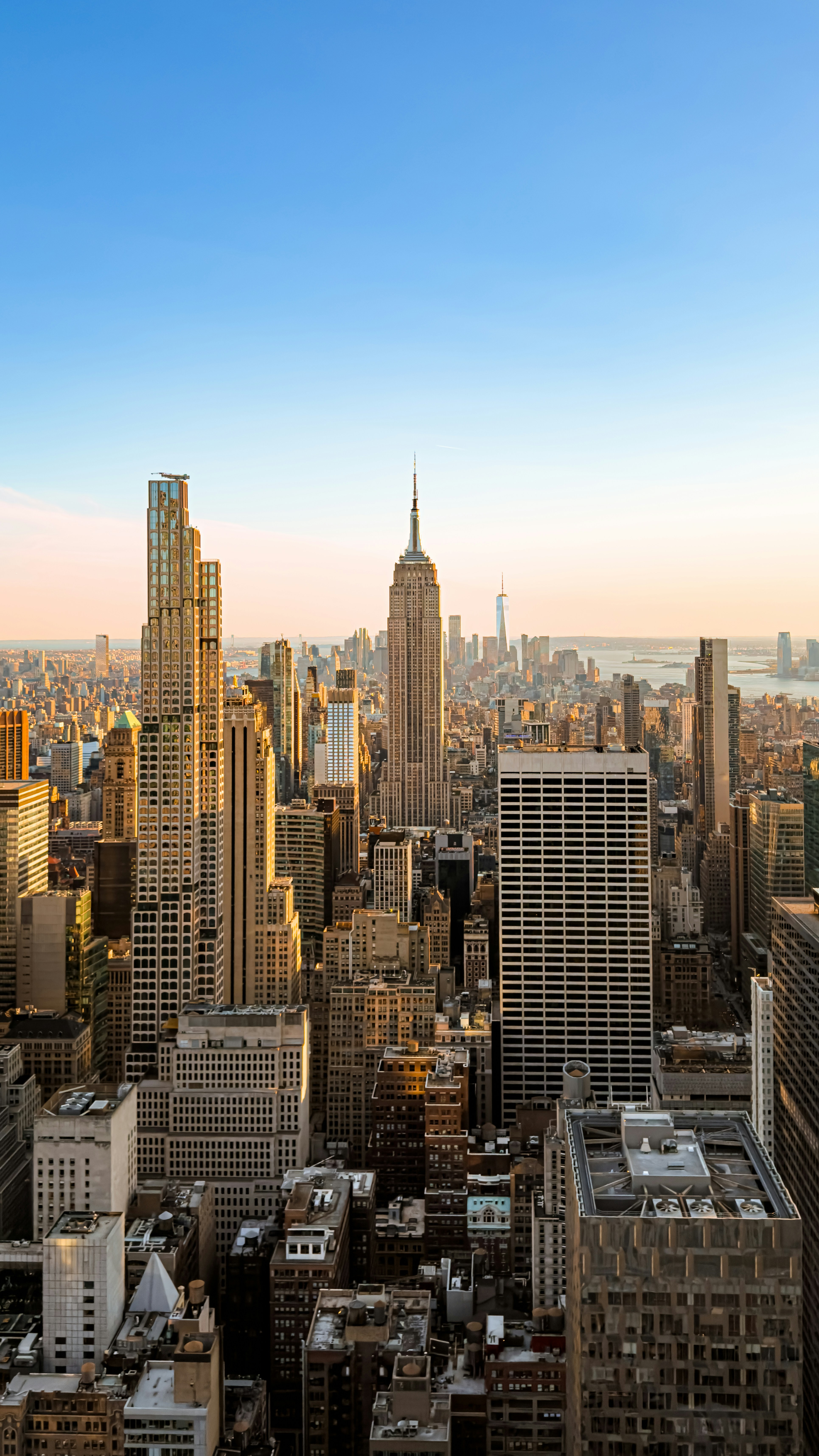 City Crown: Empire State and the Golden Hour Over Manhattan