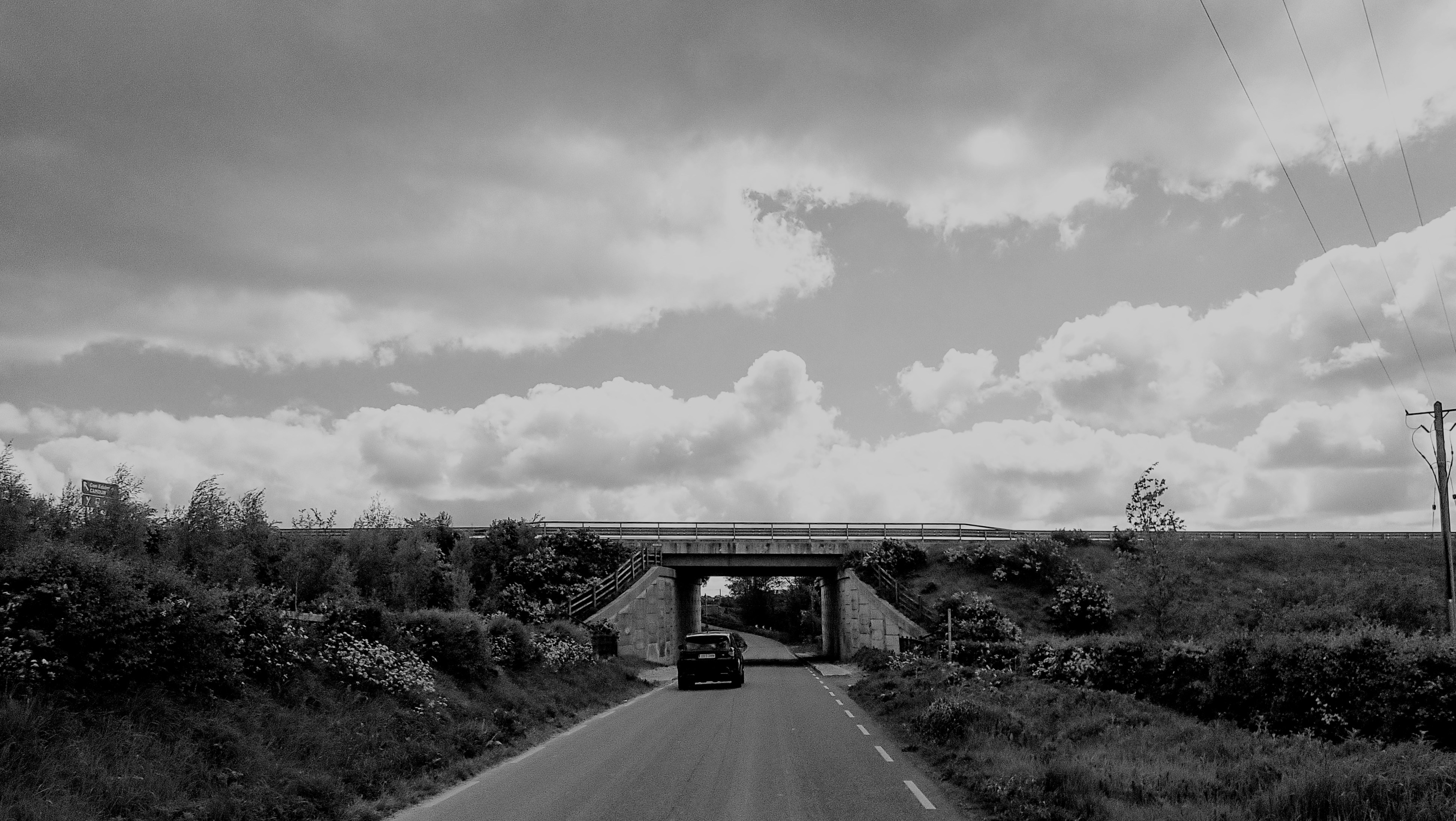 Highway Underpass: A Quiet Drive Through the Open Landscape