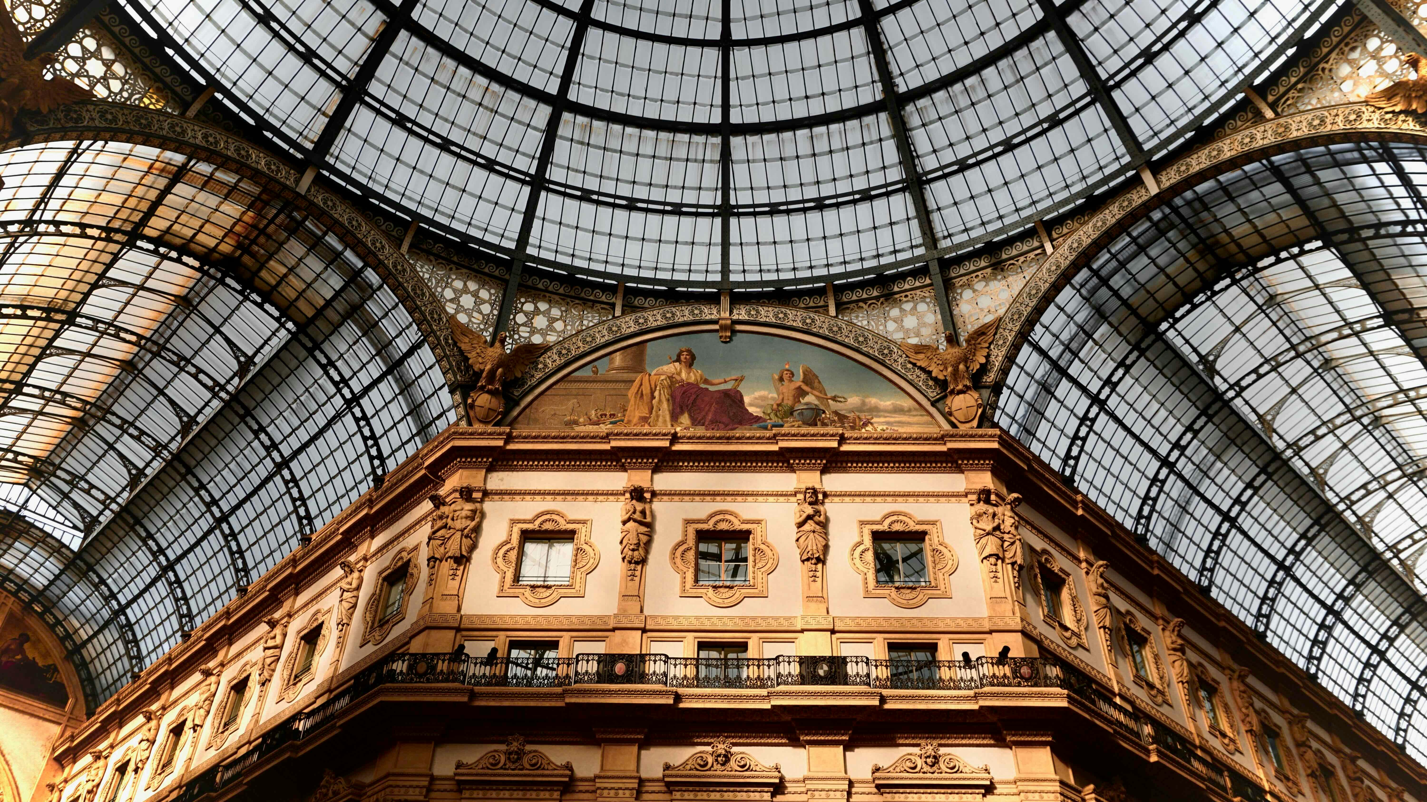 Glass-and-stone Arcade: The Grand Dome of Morning Light