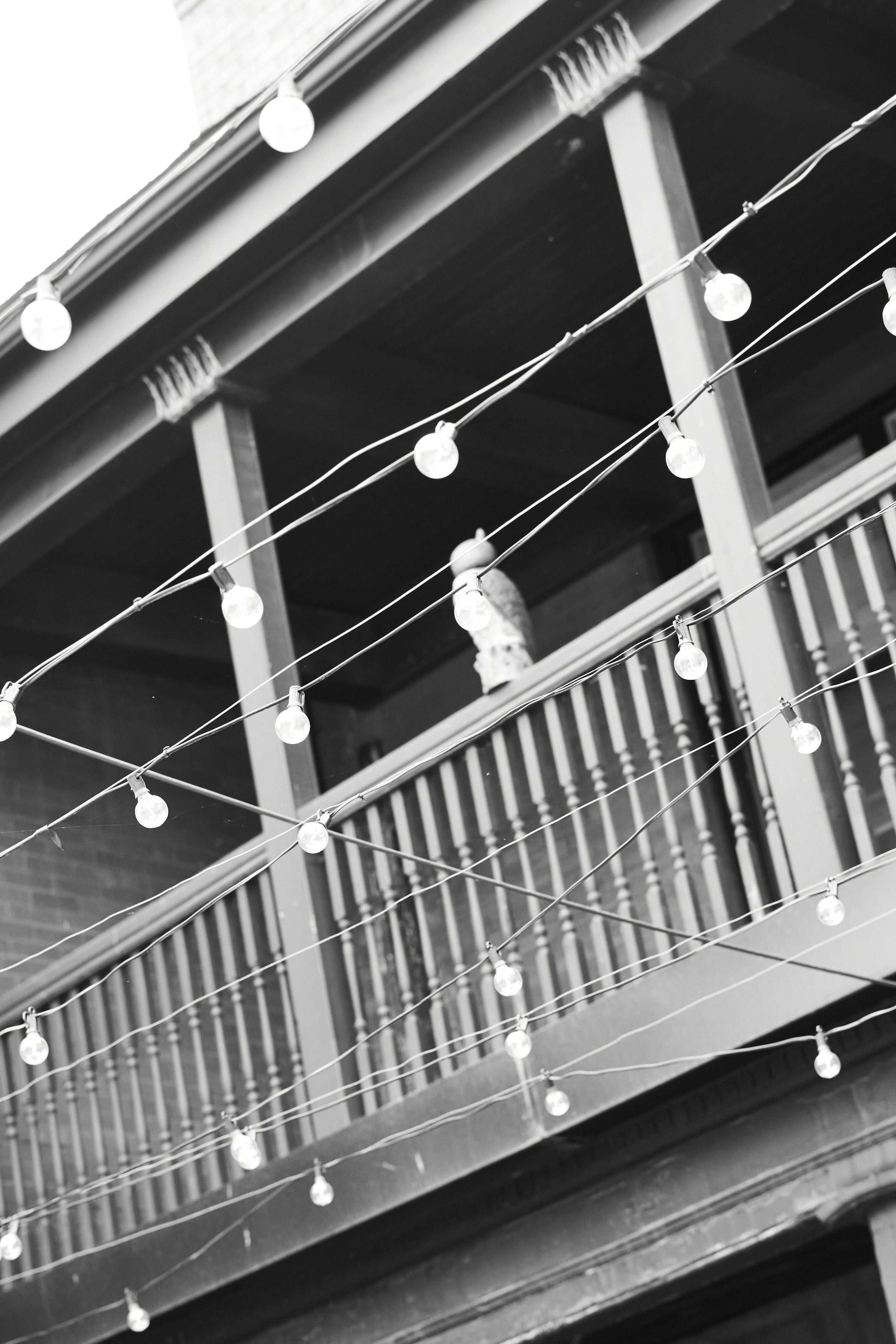 Lantern Bloom Over Balcony Strings