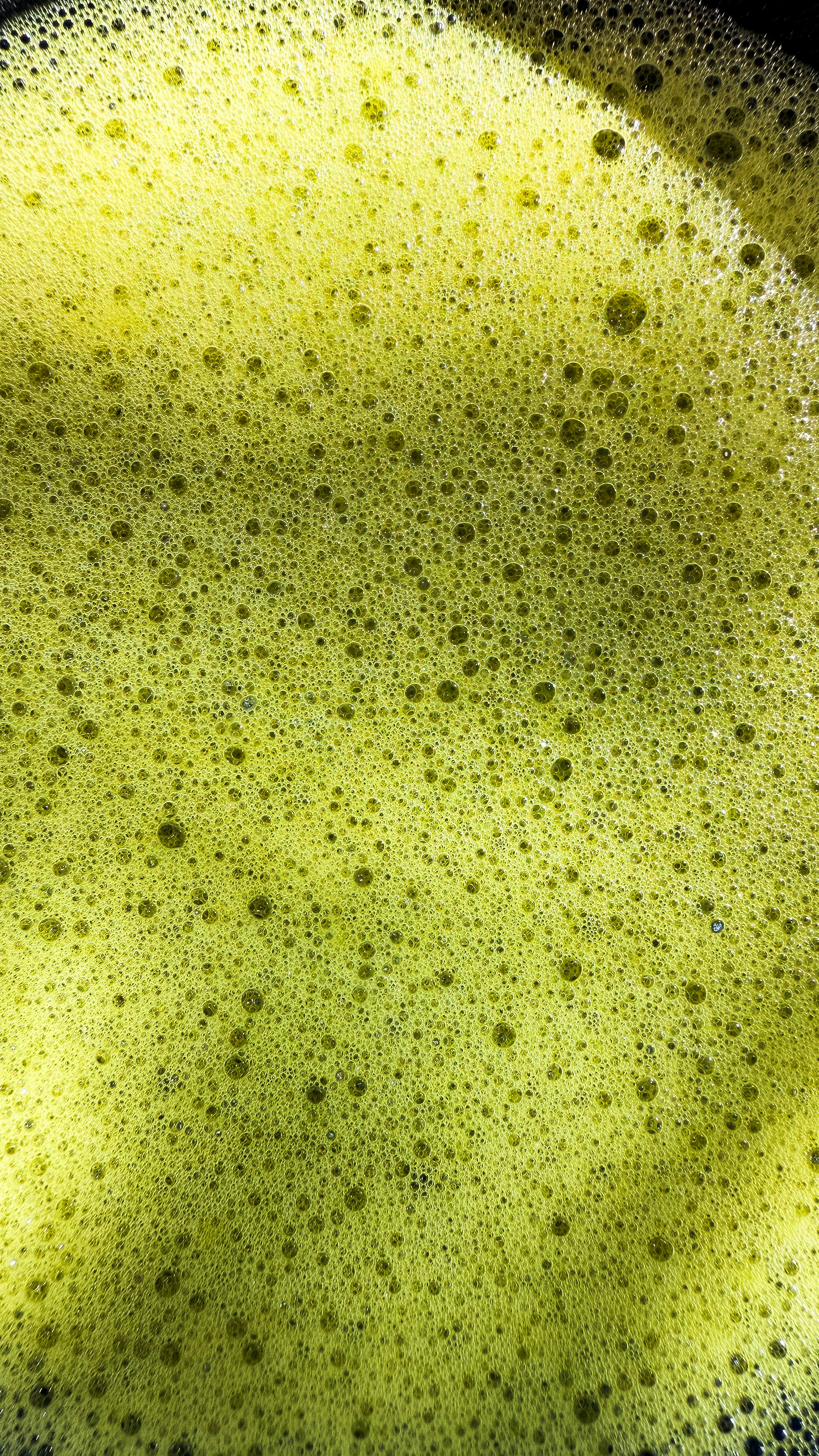 Sunny Foam: A Close-Up of Citrus-Froth Texture