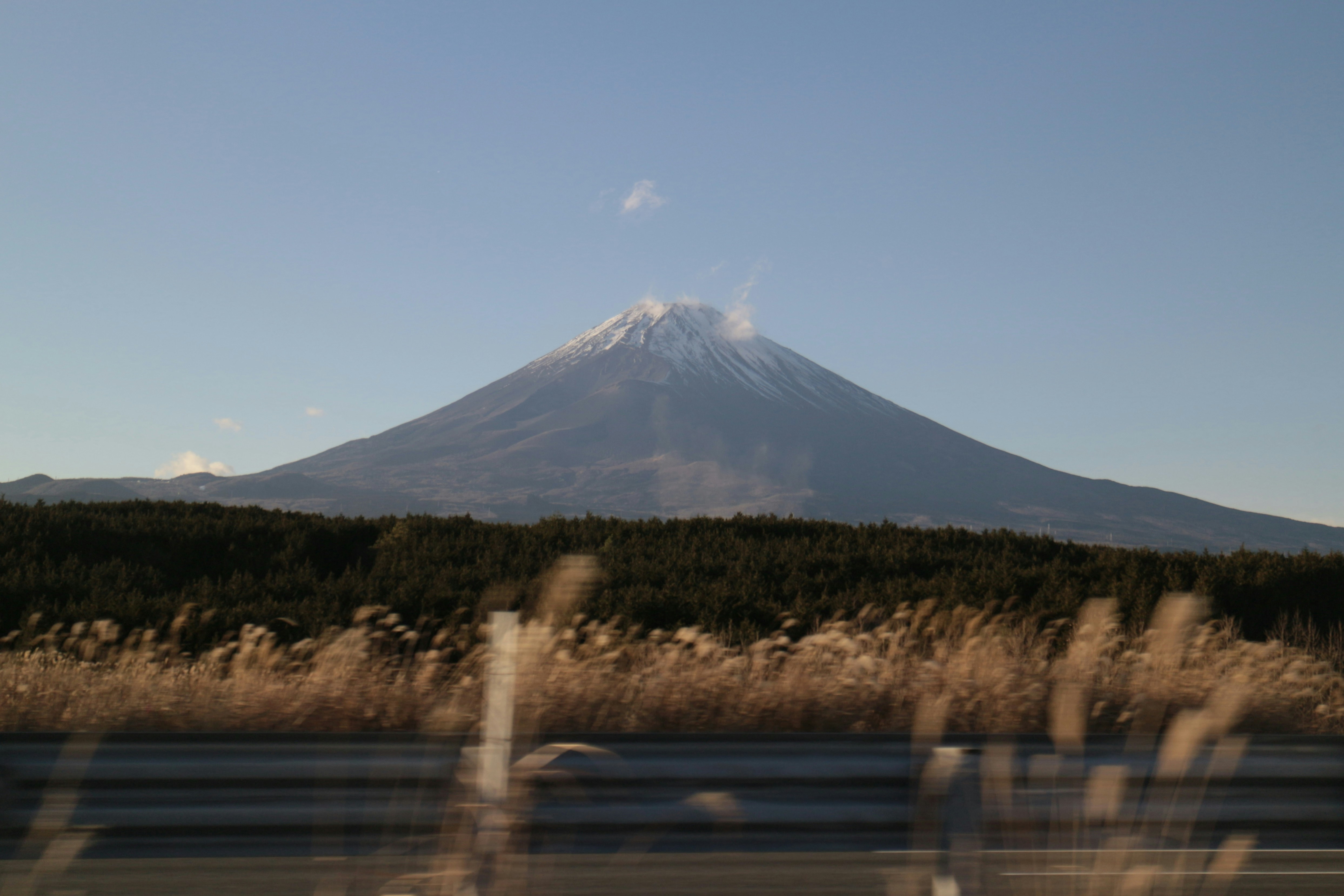 Snow-Capped Peak Rising Over Golden Quiet