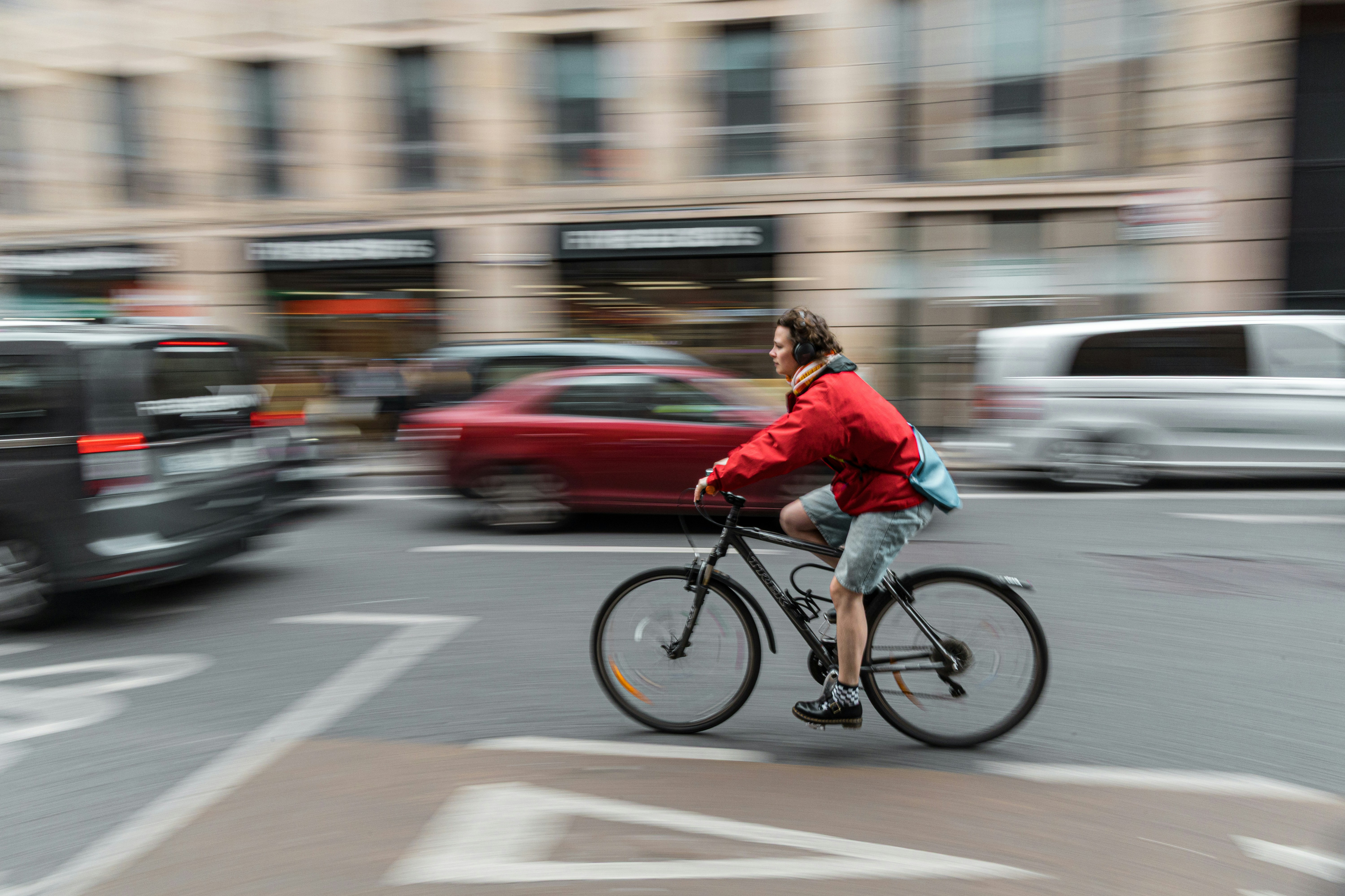 Red Rider in City Blur