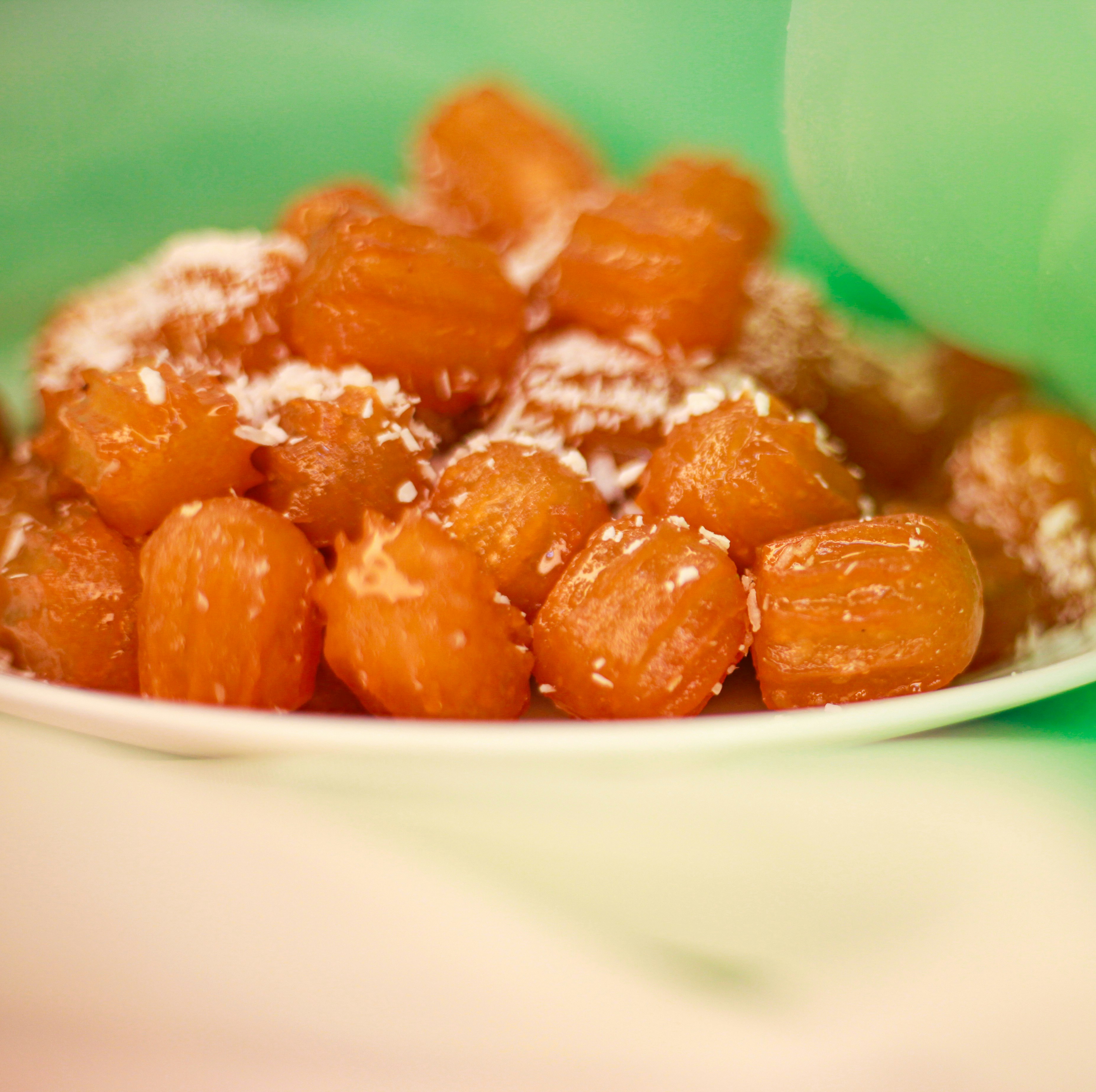 Sugared Orange Nibbles on a Plate