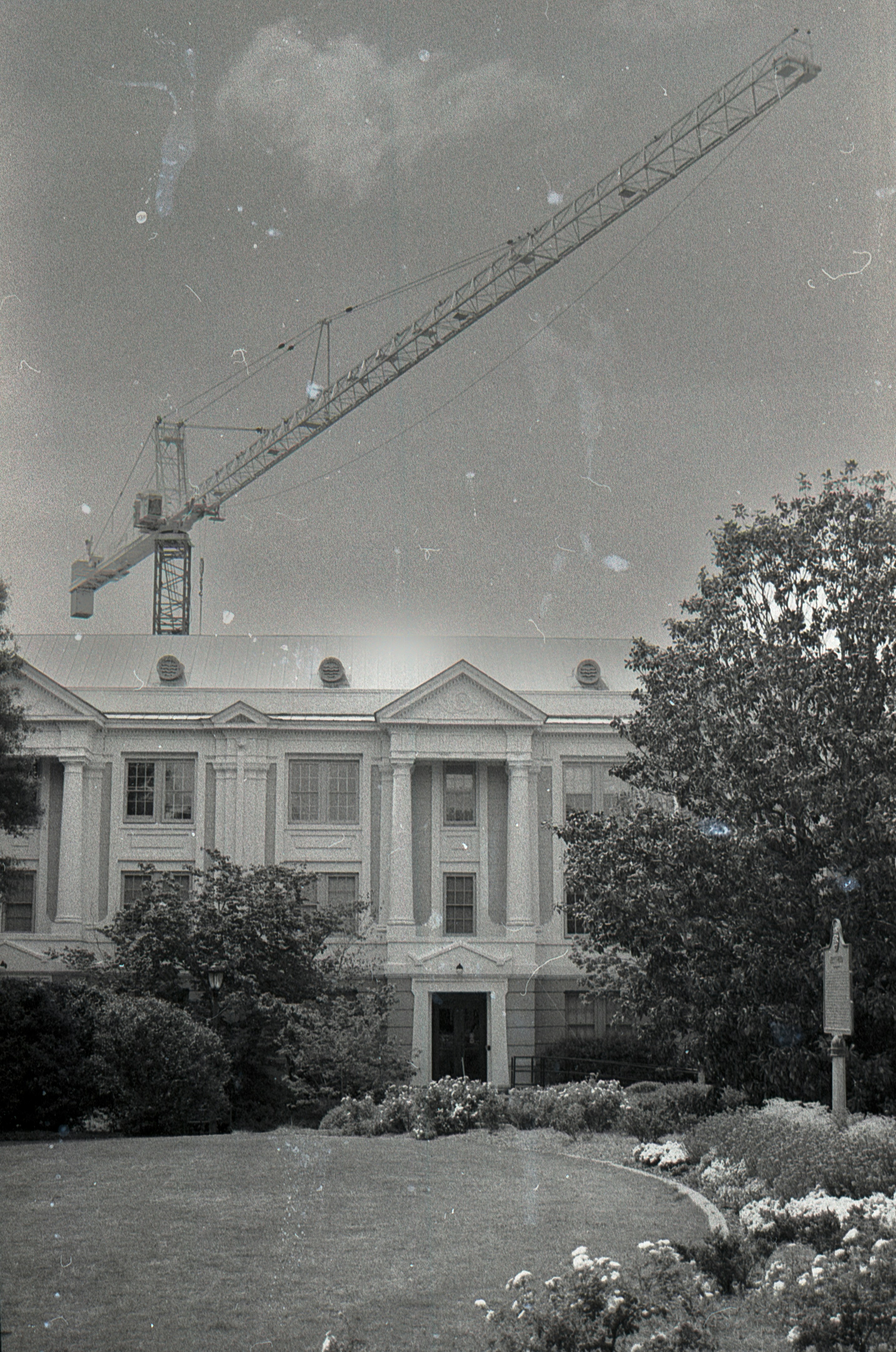 Crane Over Heritage Hall
