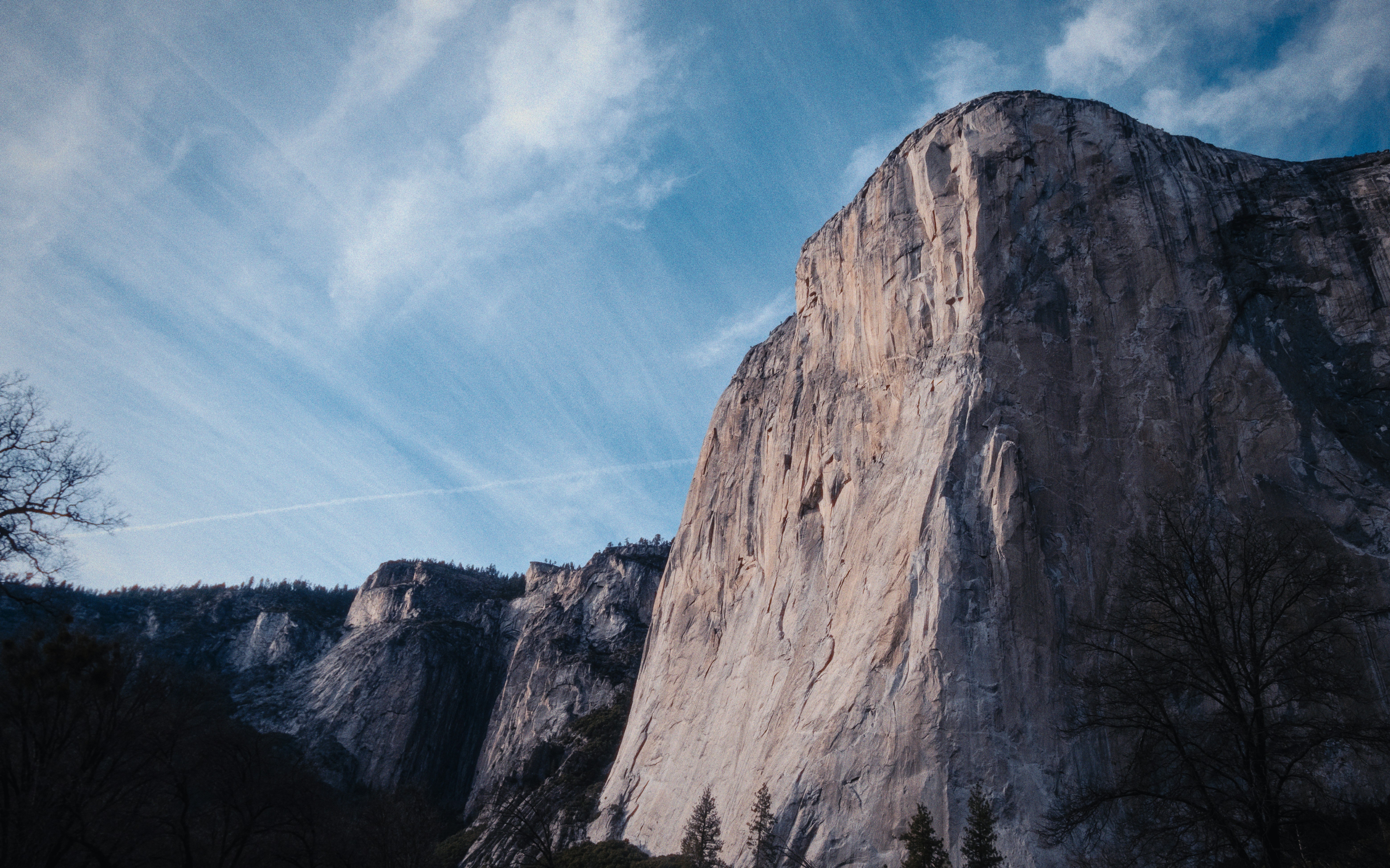 Granite Monolith Under a Wide Sky