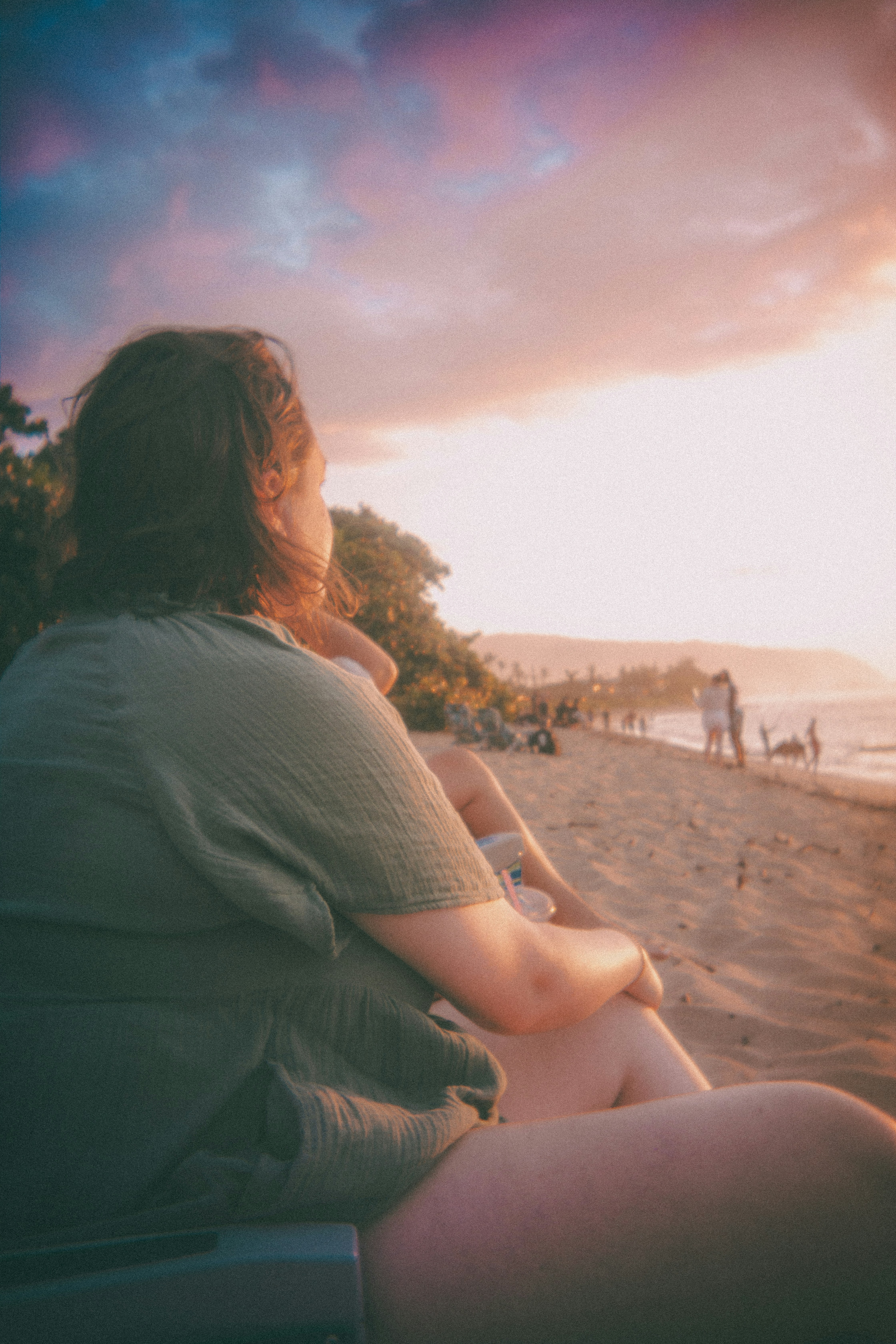 Sunset on the Sand: A Quiet Beach Moment