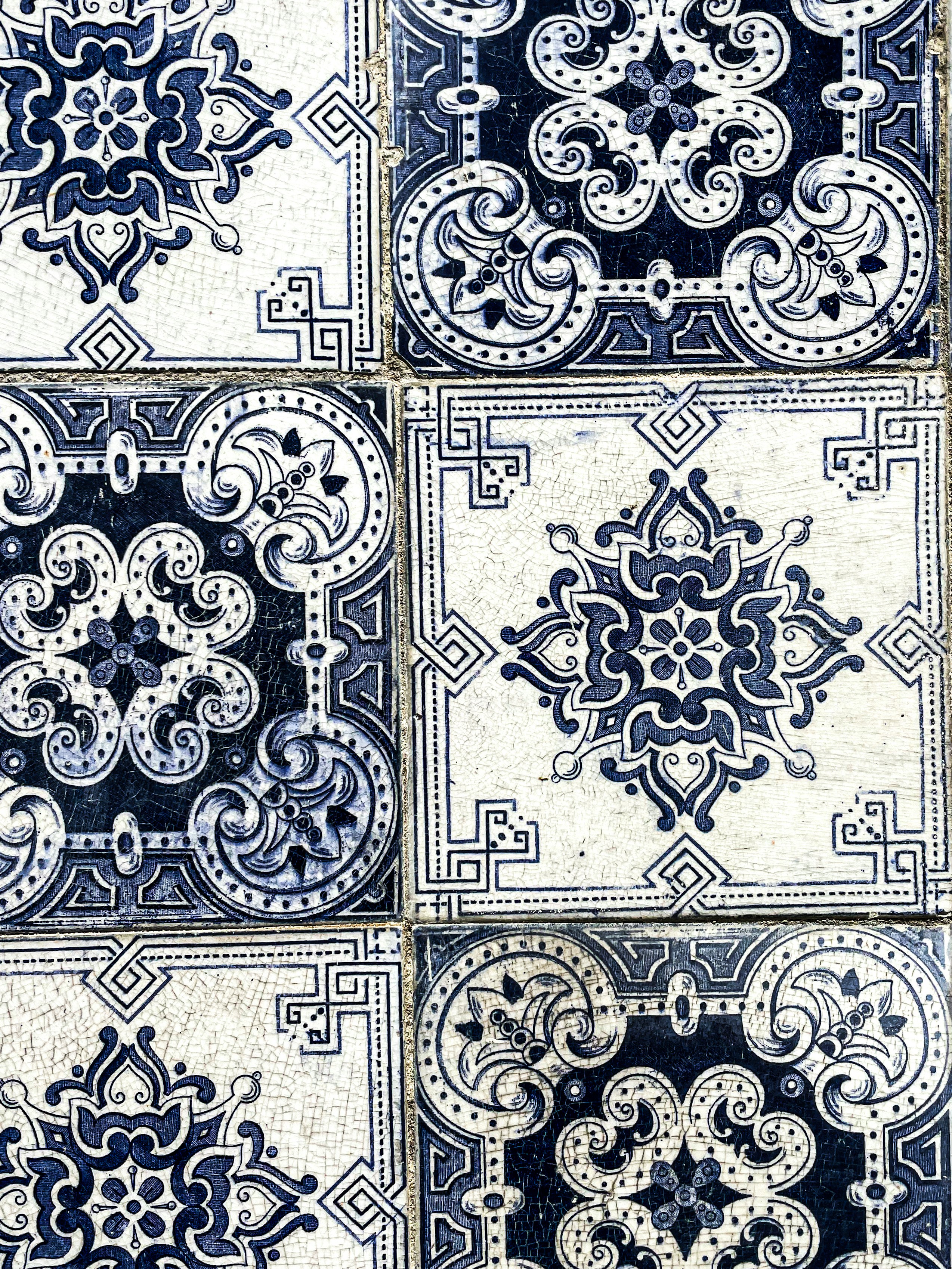 Ornamental Tile Pattern Mosaic