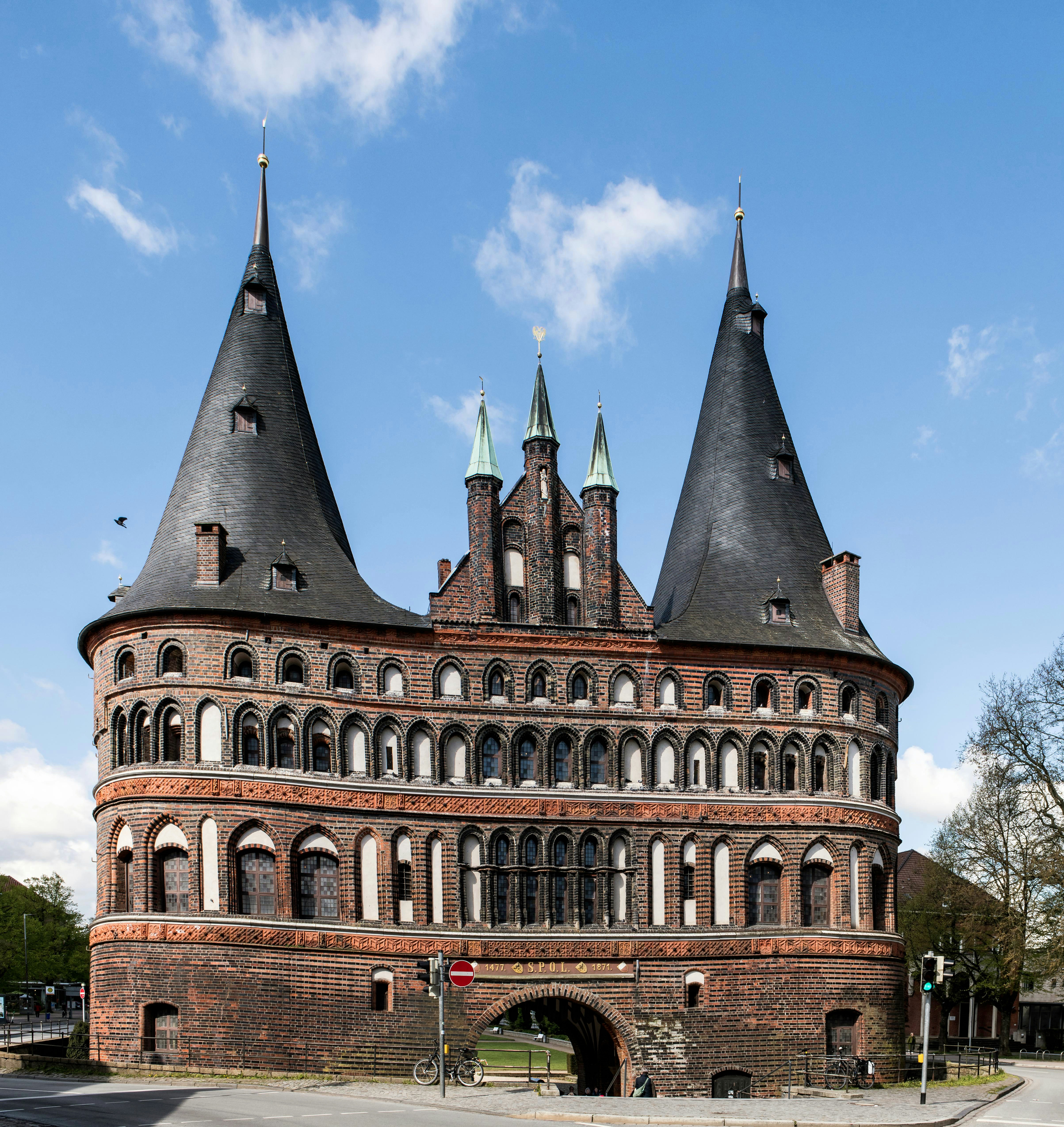 Gatehouse of the Brick Fortress: Two Towers and Arched Passage