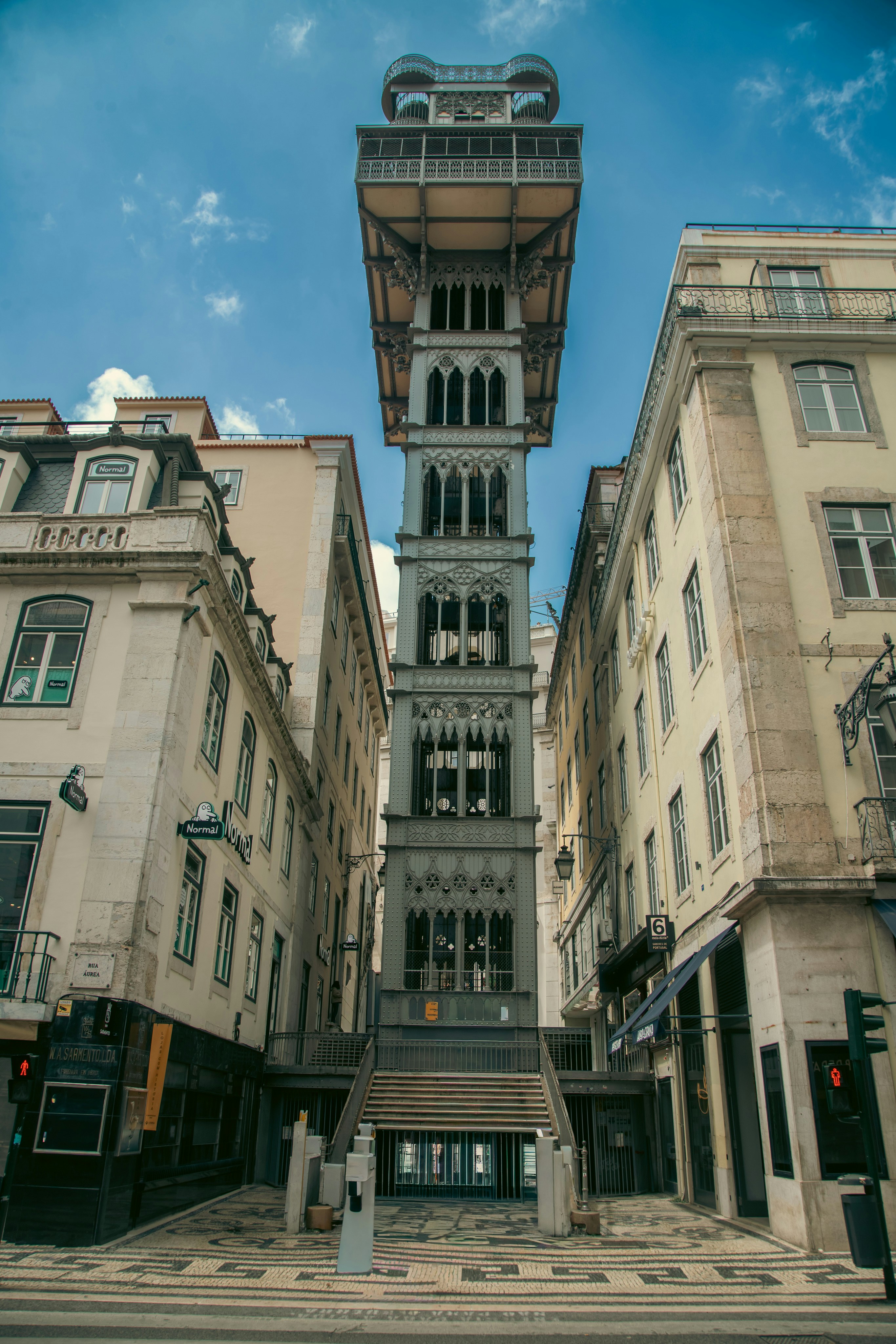 The Iron Spiral Rising Through Seville’s Facades