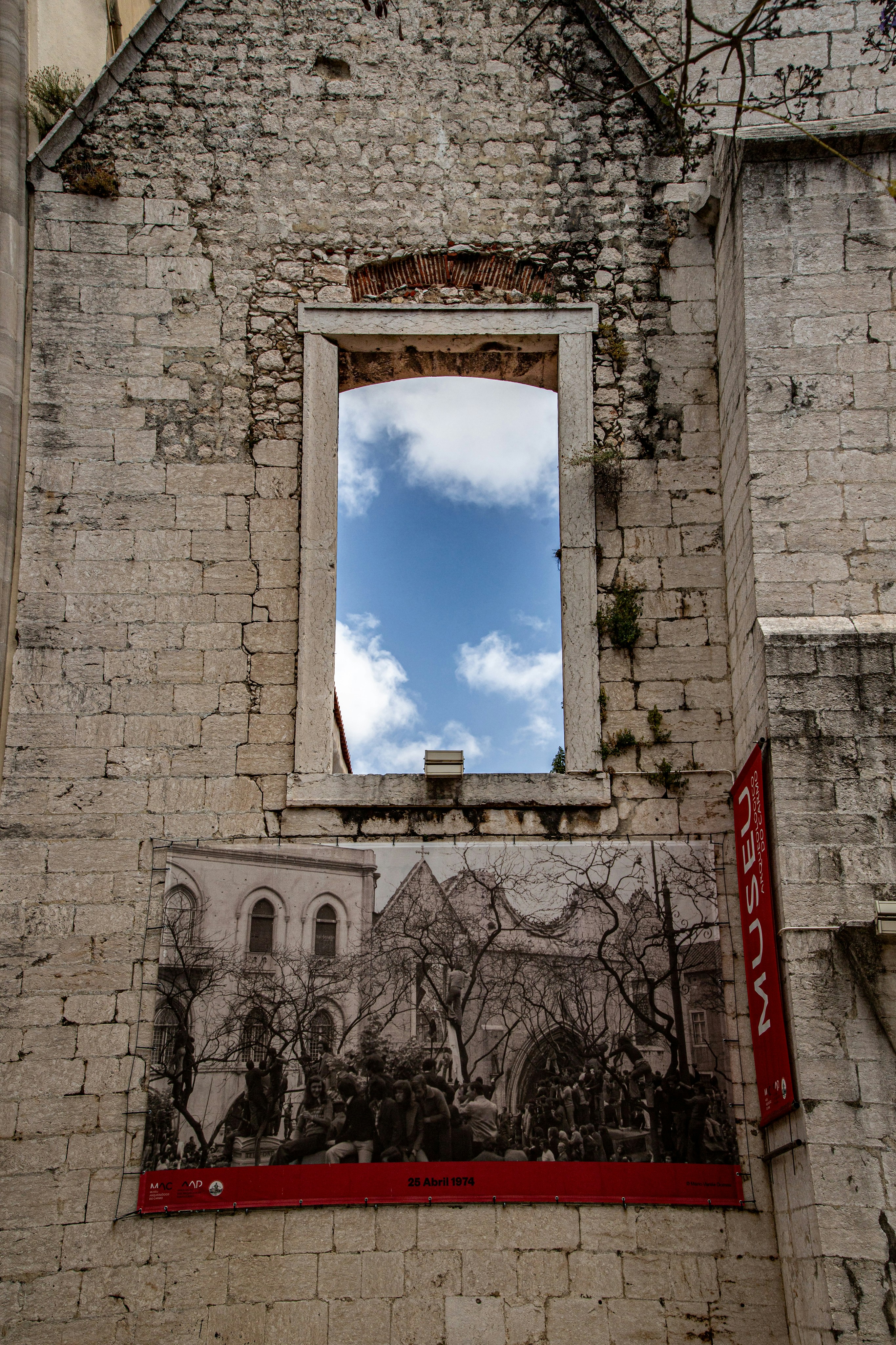 Sky Through a Ruined Archway: A Frame of History