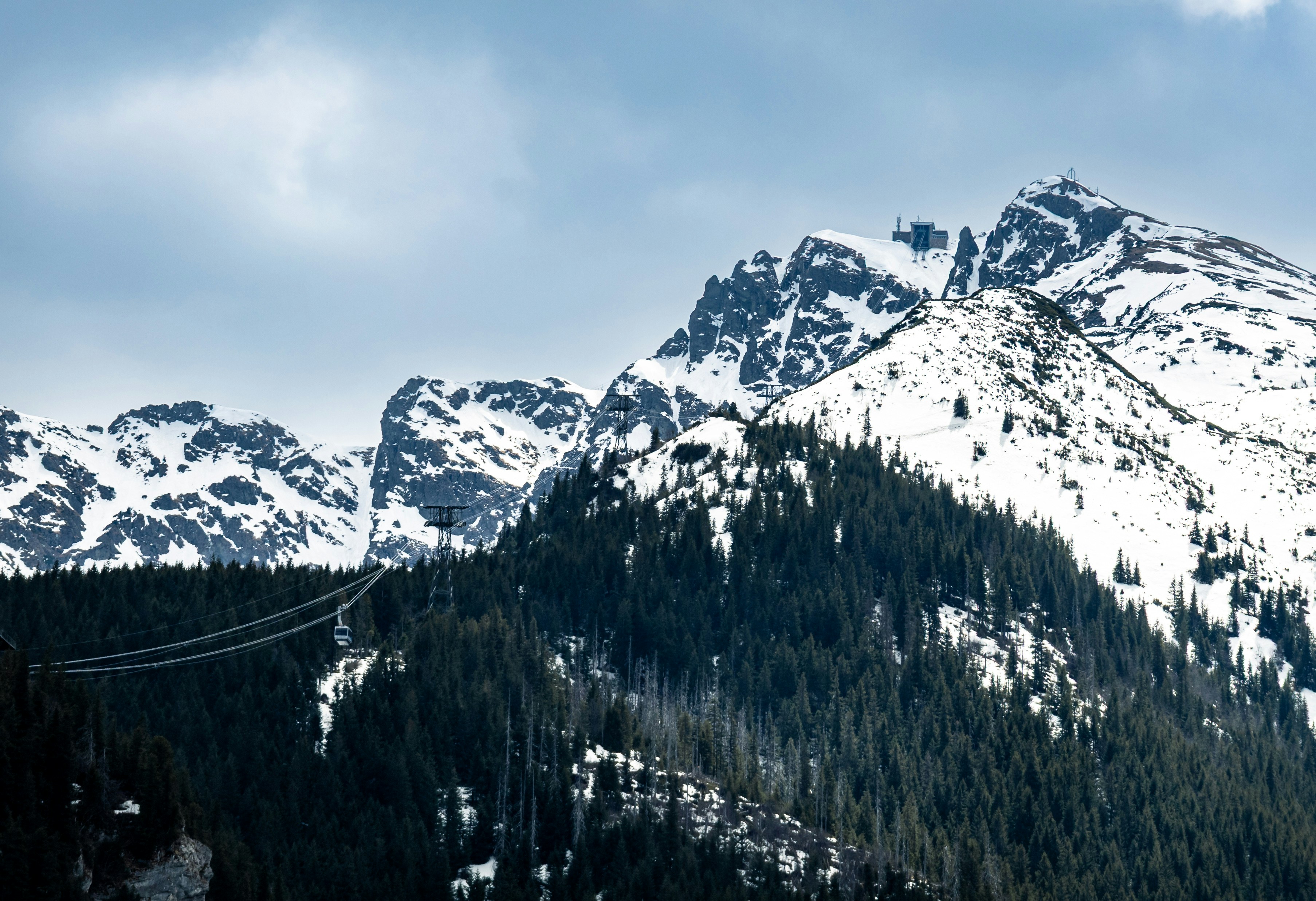 Snowclad Ridge Under Silent Sky