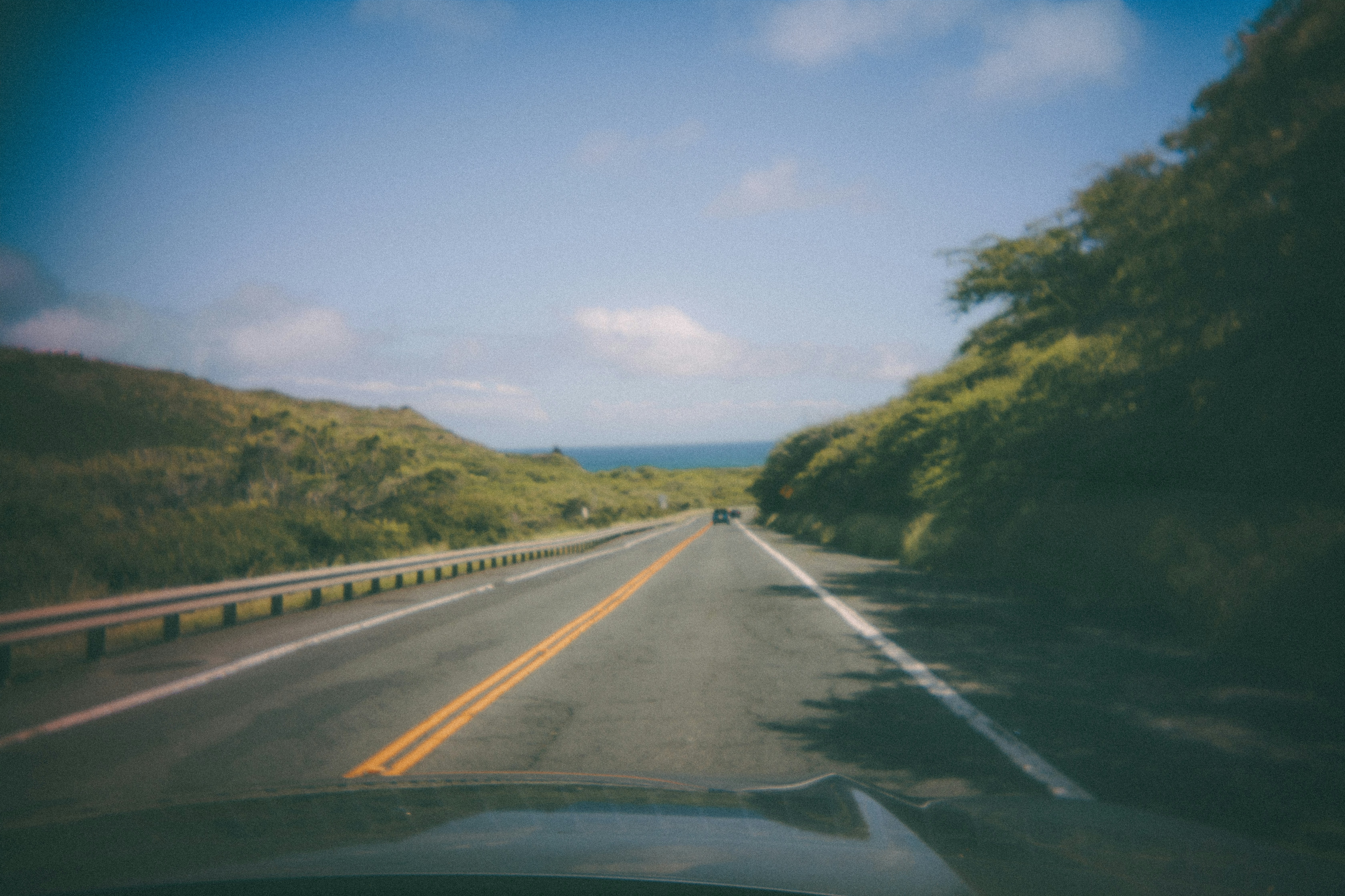 Coastal Road Looming Toward the Horizon