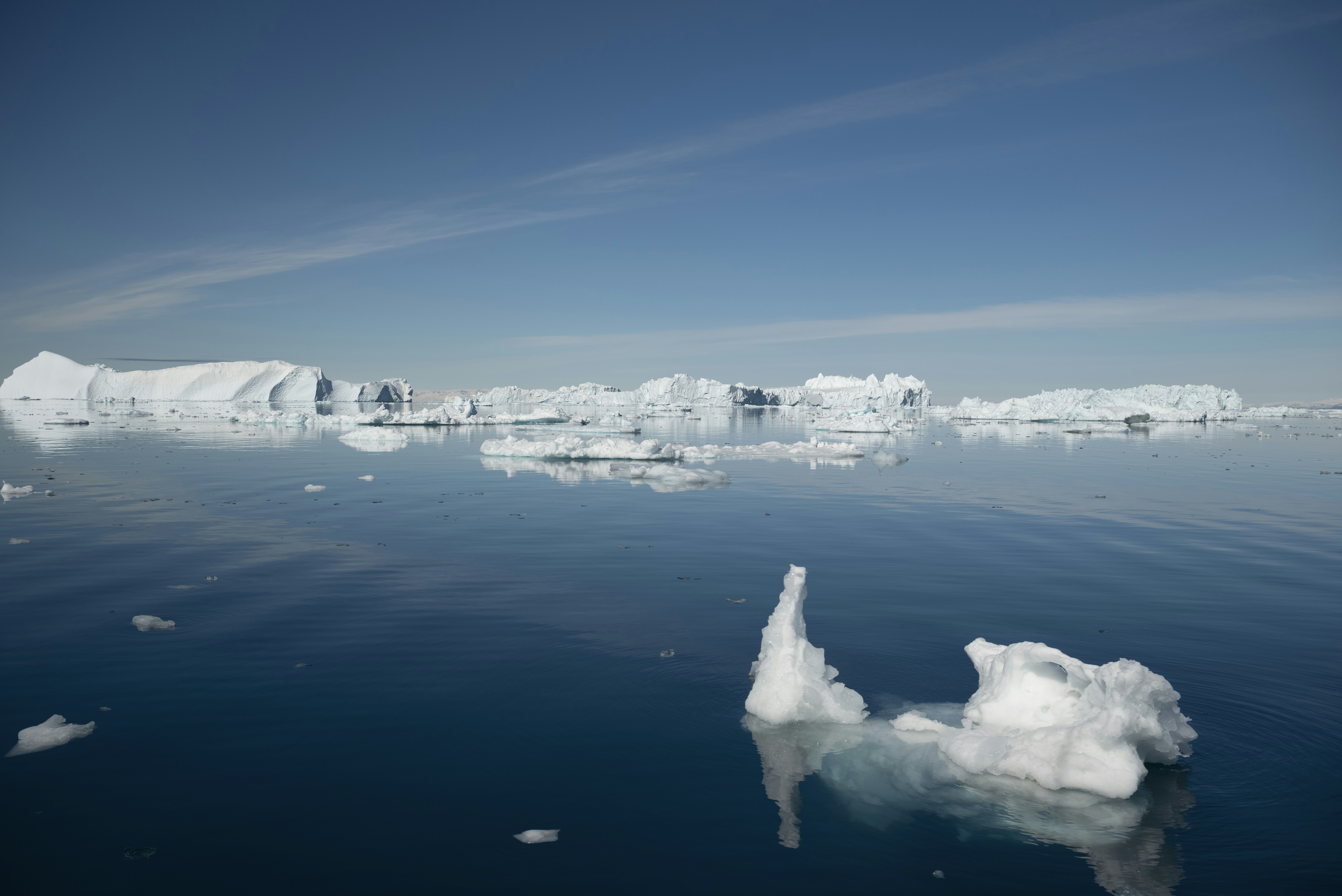 Icebound Horizon: A Quiet Sea of Icebergs