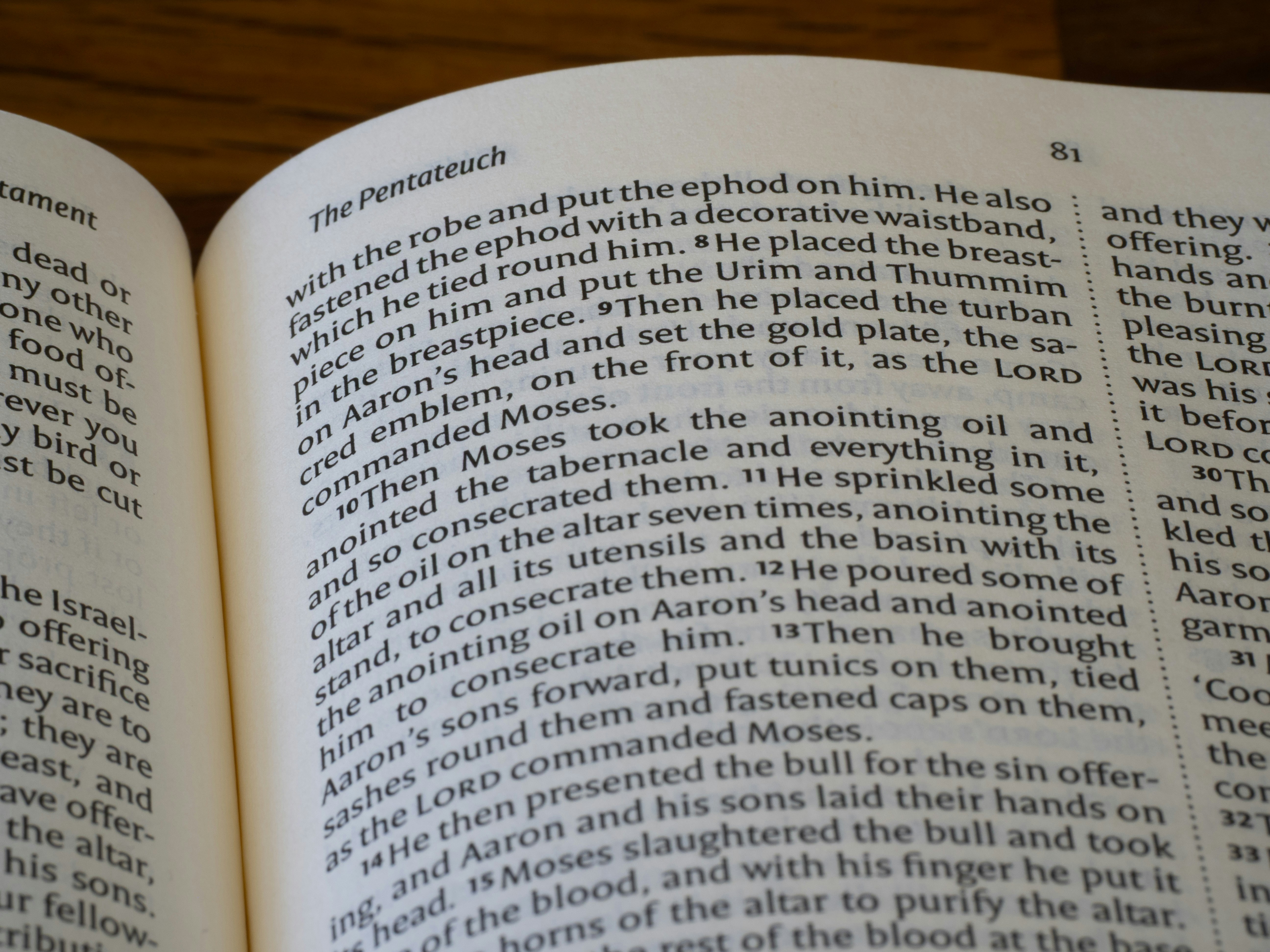Close-Up of a Book Page Curling at the Edges