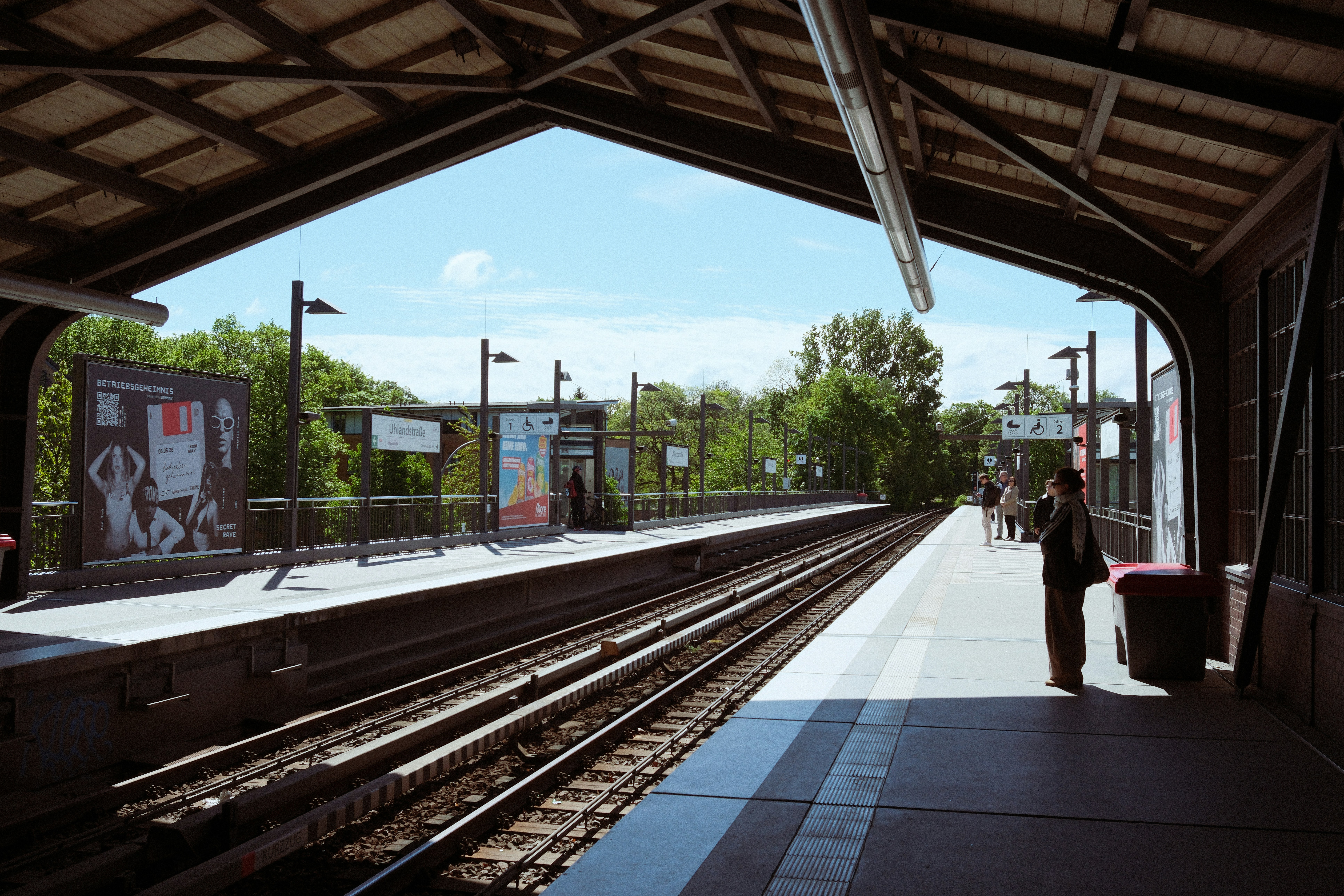Quiet Platform, Long Rails: A Moment Under the Station Canopy