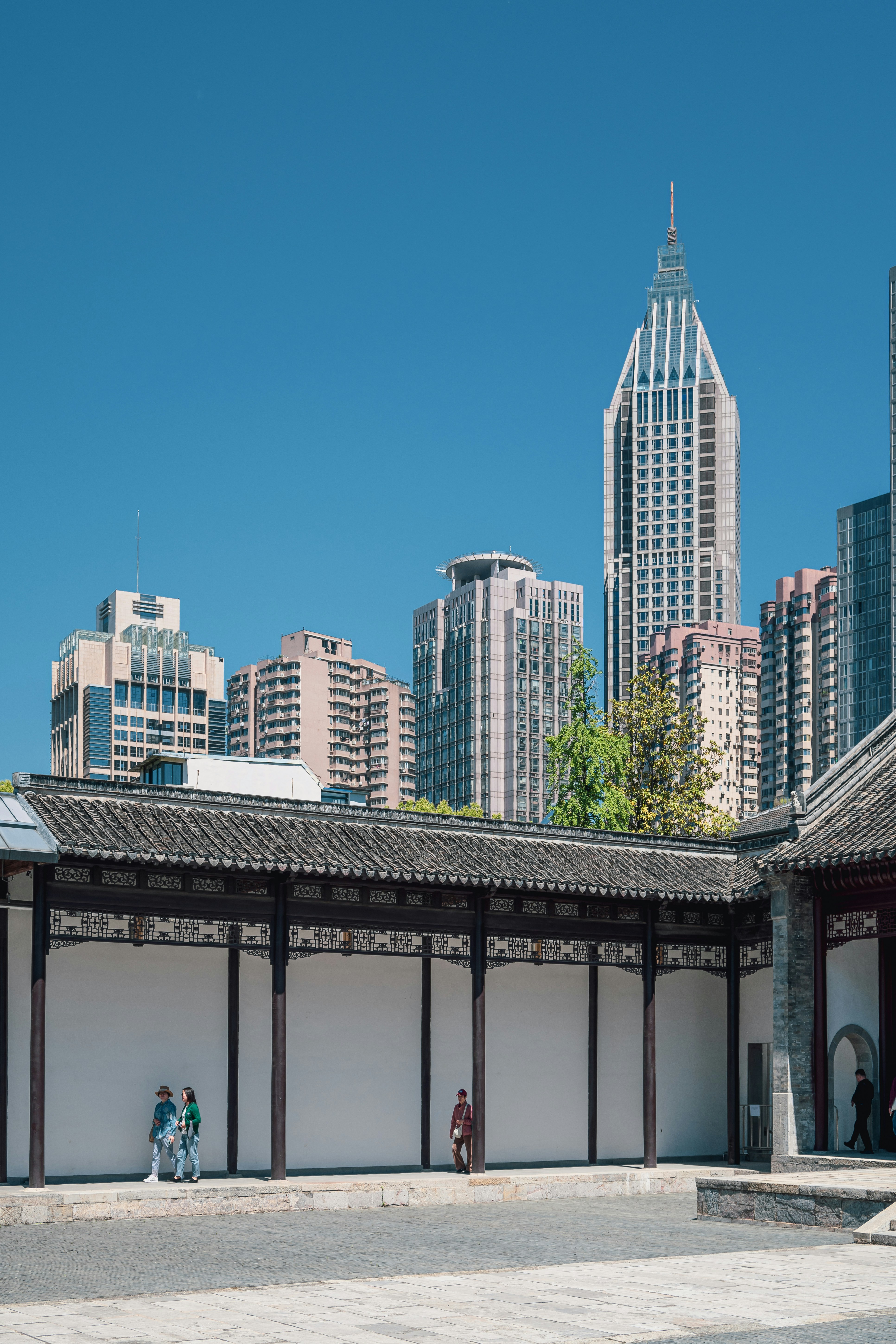 City Shadows over a Traditional Courtyard