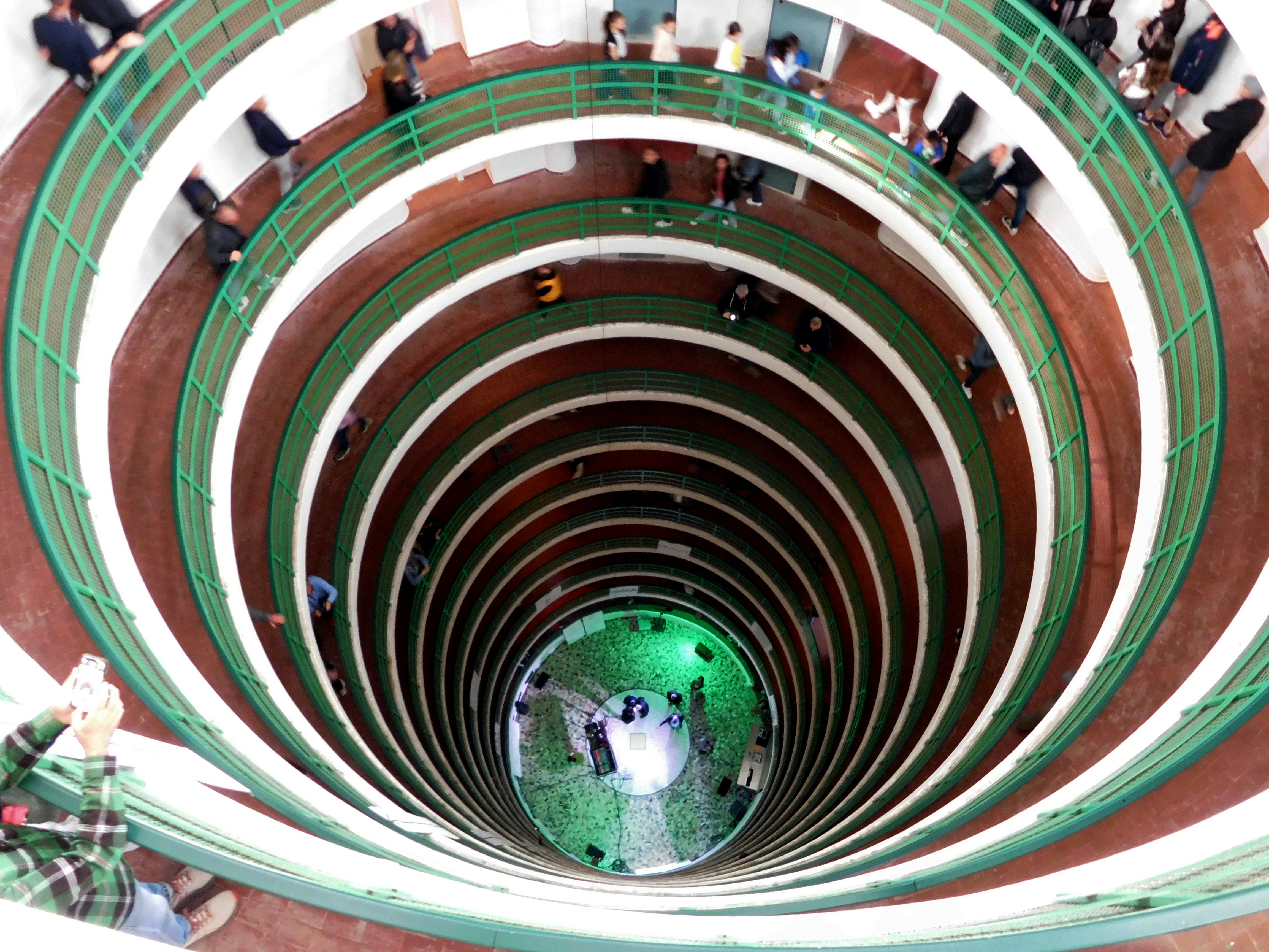 Spiral Atrium: People Framing the Deep Central Drill