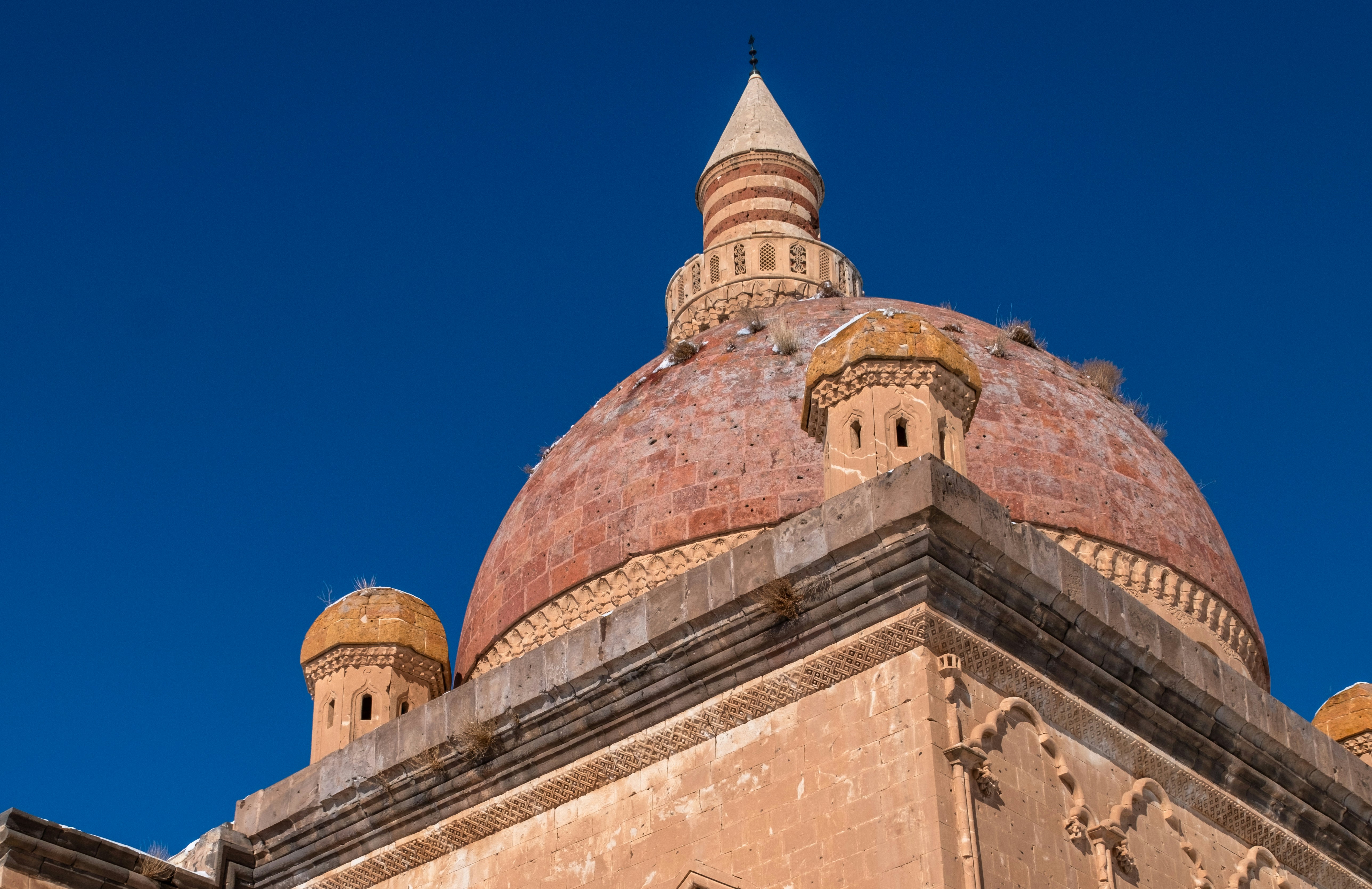 Dome of Time: A Weathered Fortress Crowned by Turrets