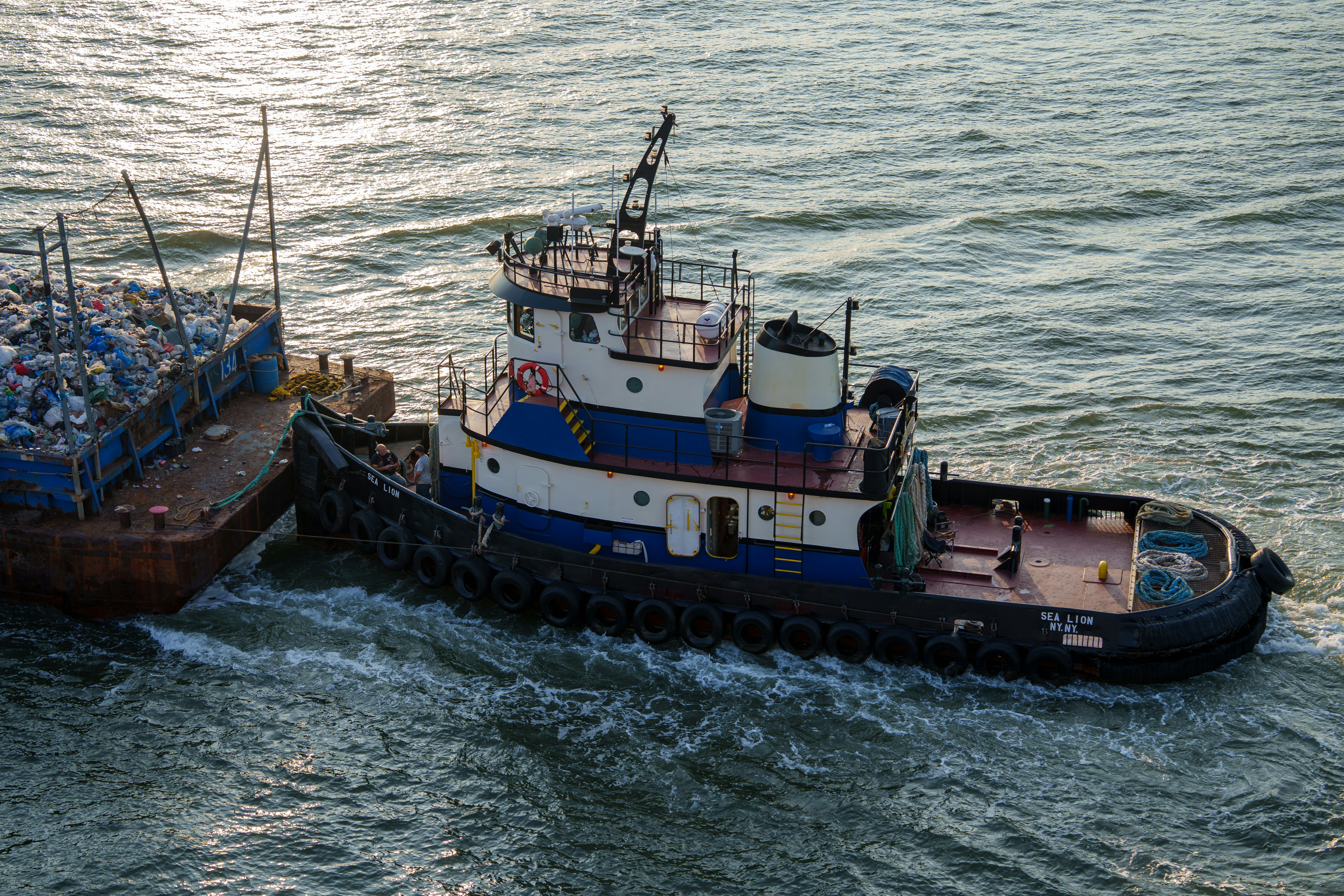 Towline at Port Glow: The Tug Amid Coastal Currents