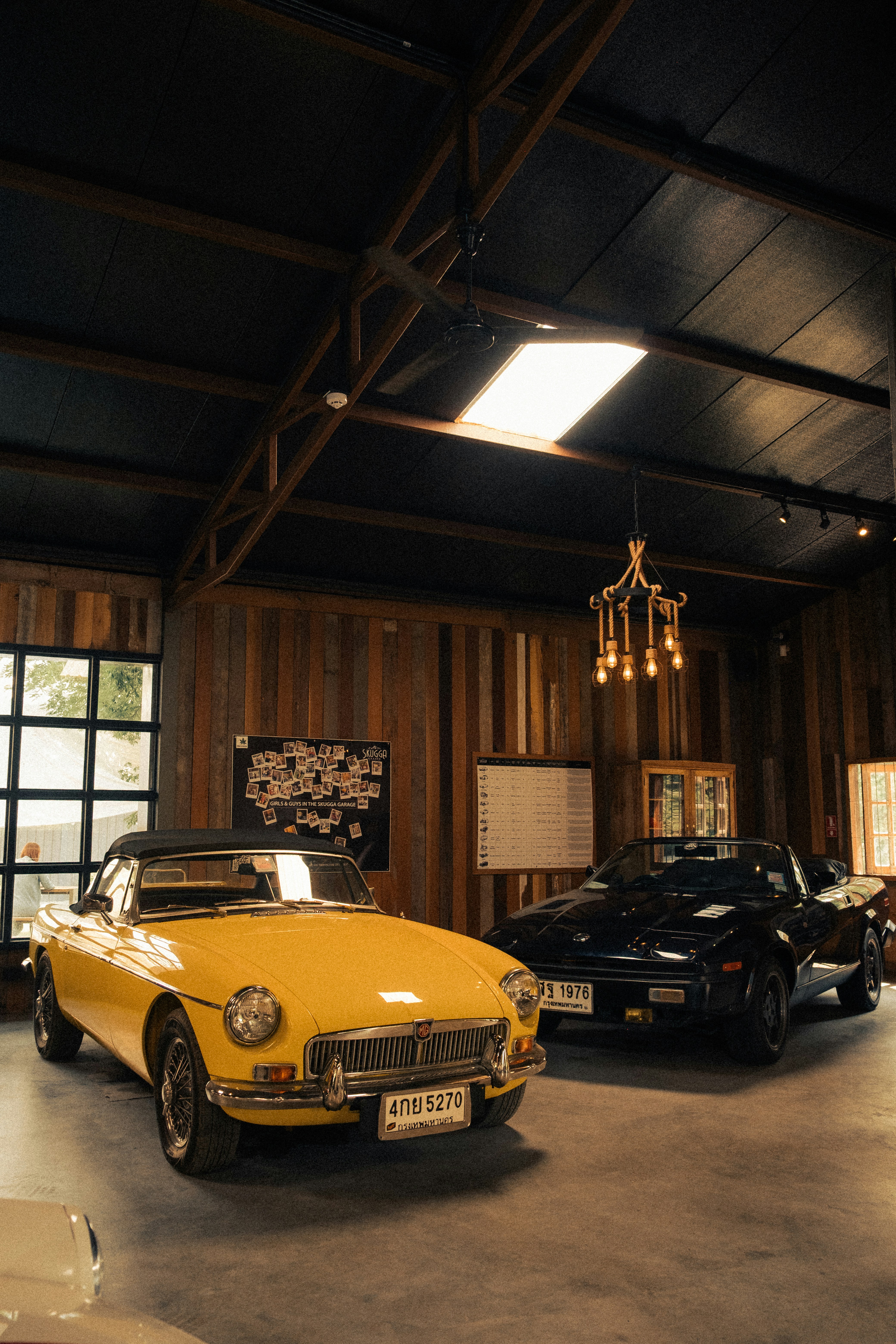 Amber Classic in a Rustic Garage