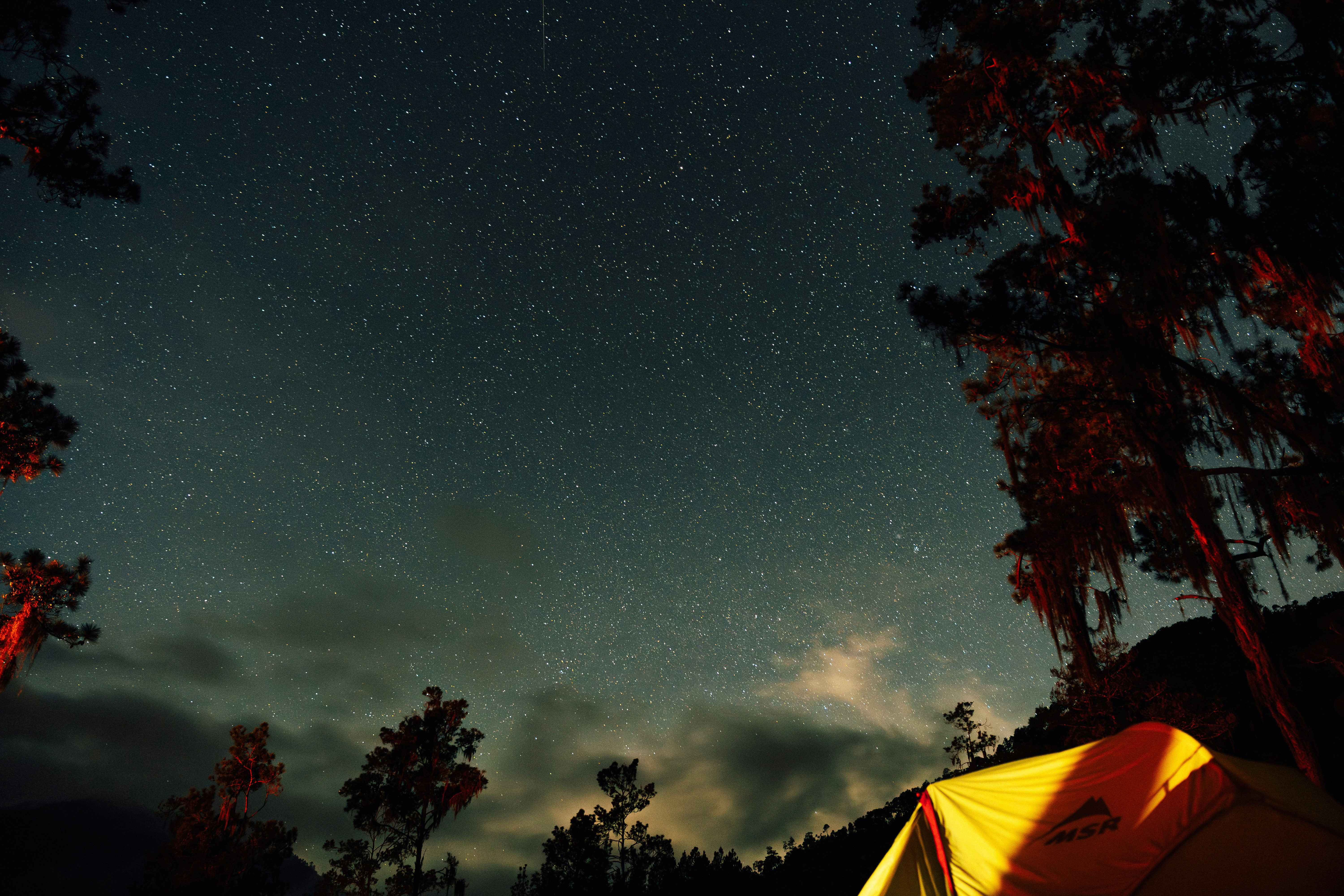 Star-Cuffed Camp under a Velvet Sky
