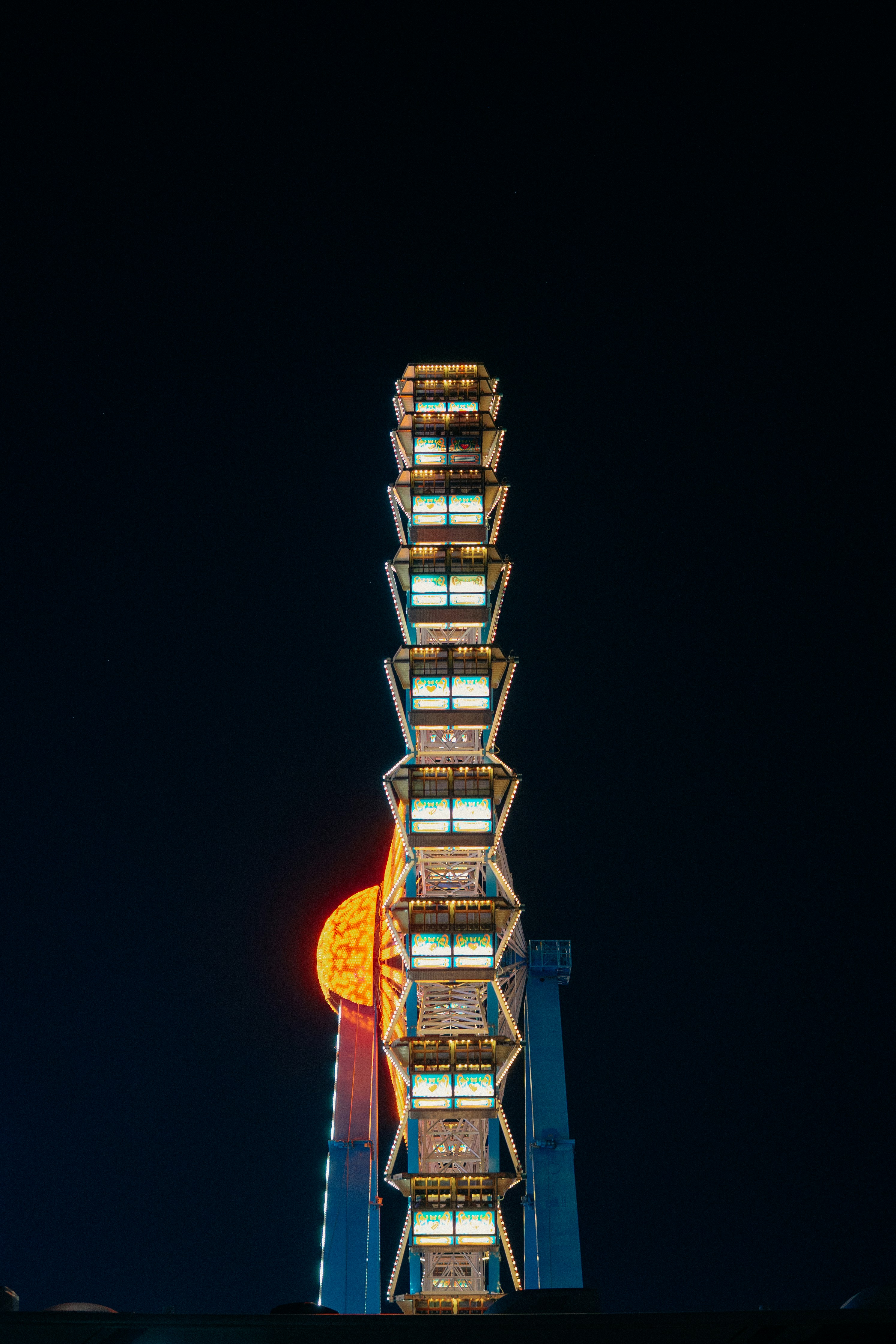 Tower of Lantern Light: Nighttime ascent of a glowing pagoda