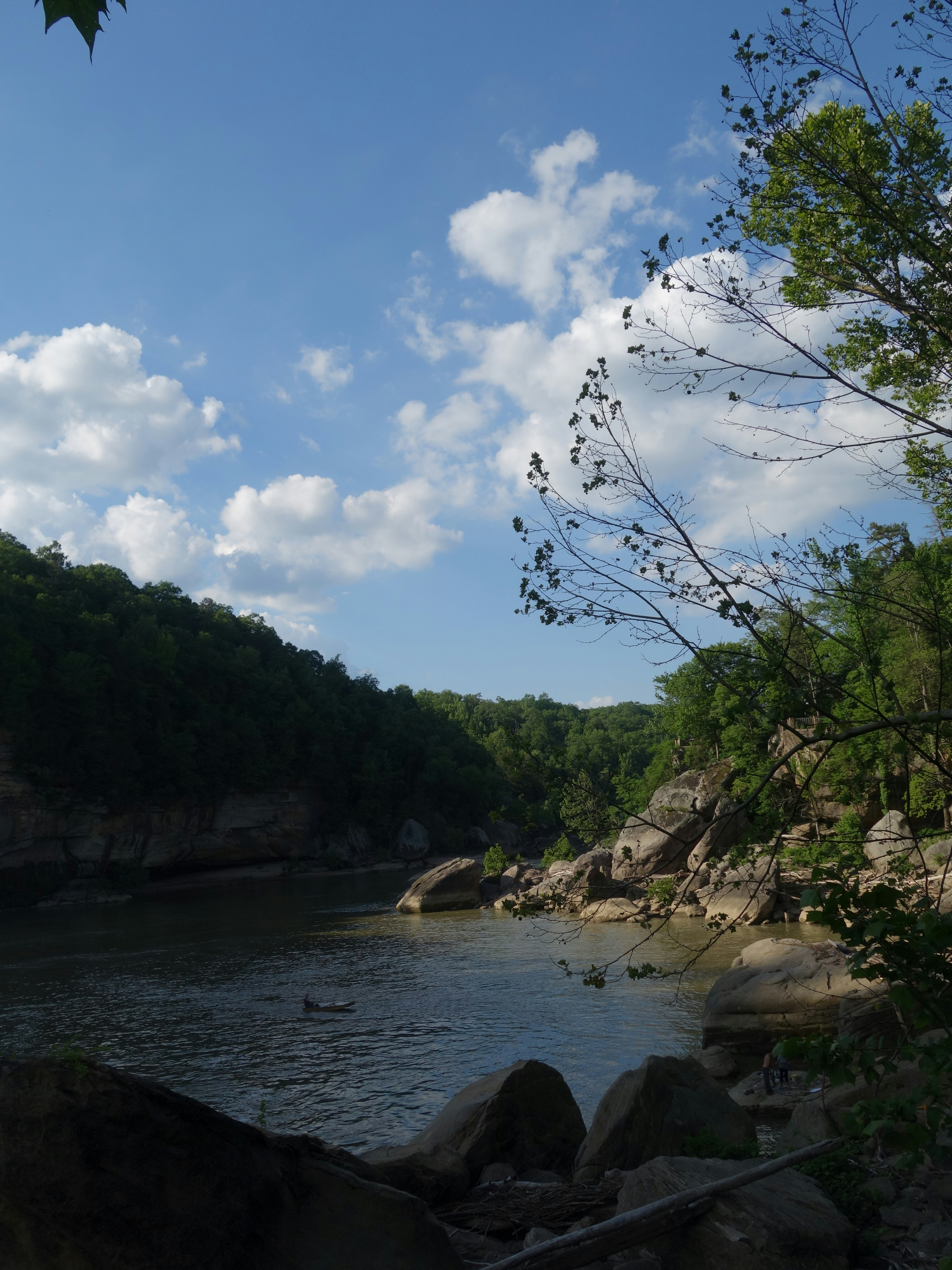 River Bend Under Open Sky