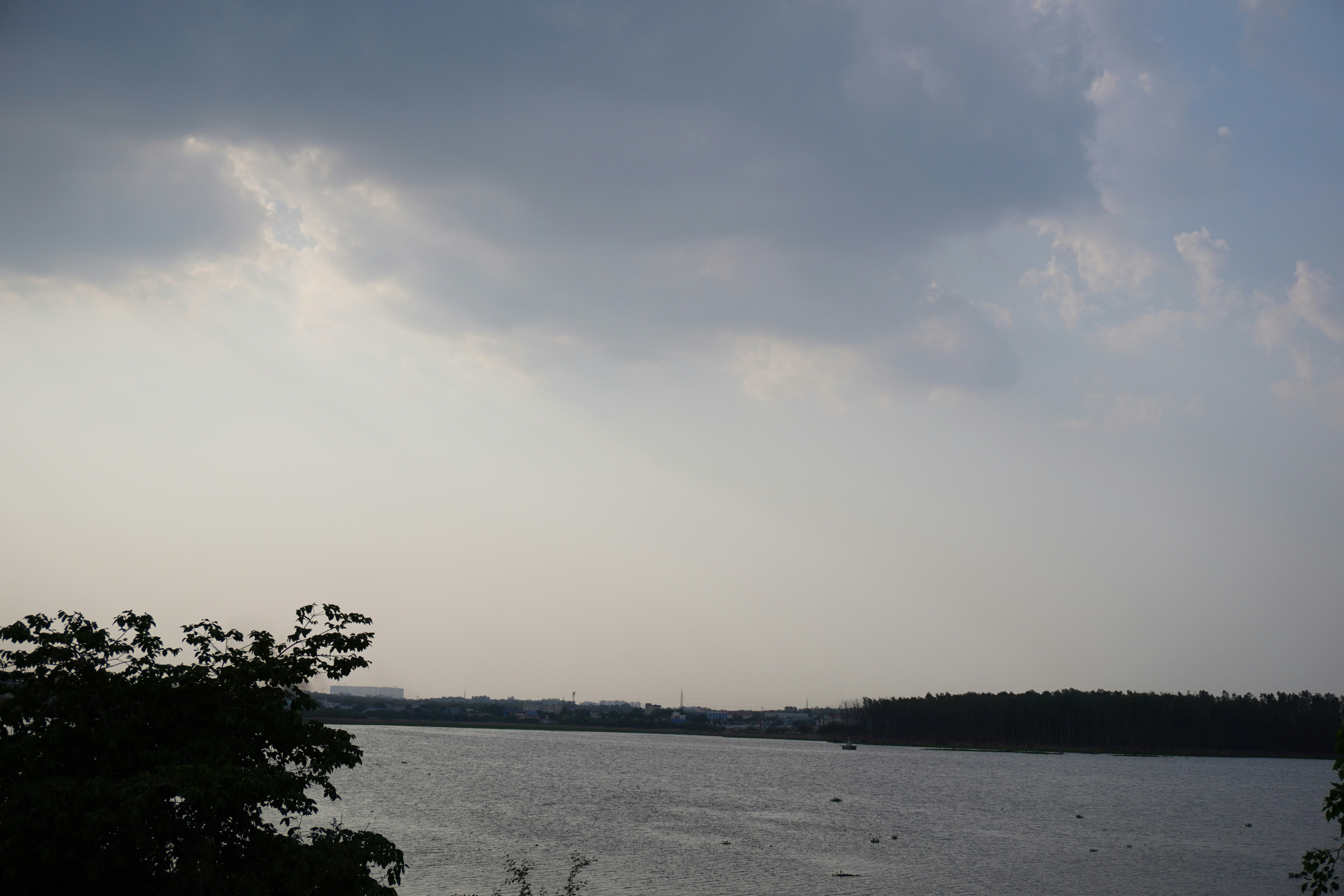 Horizon Fractures: Quiet River Basin Under a Waking Sky