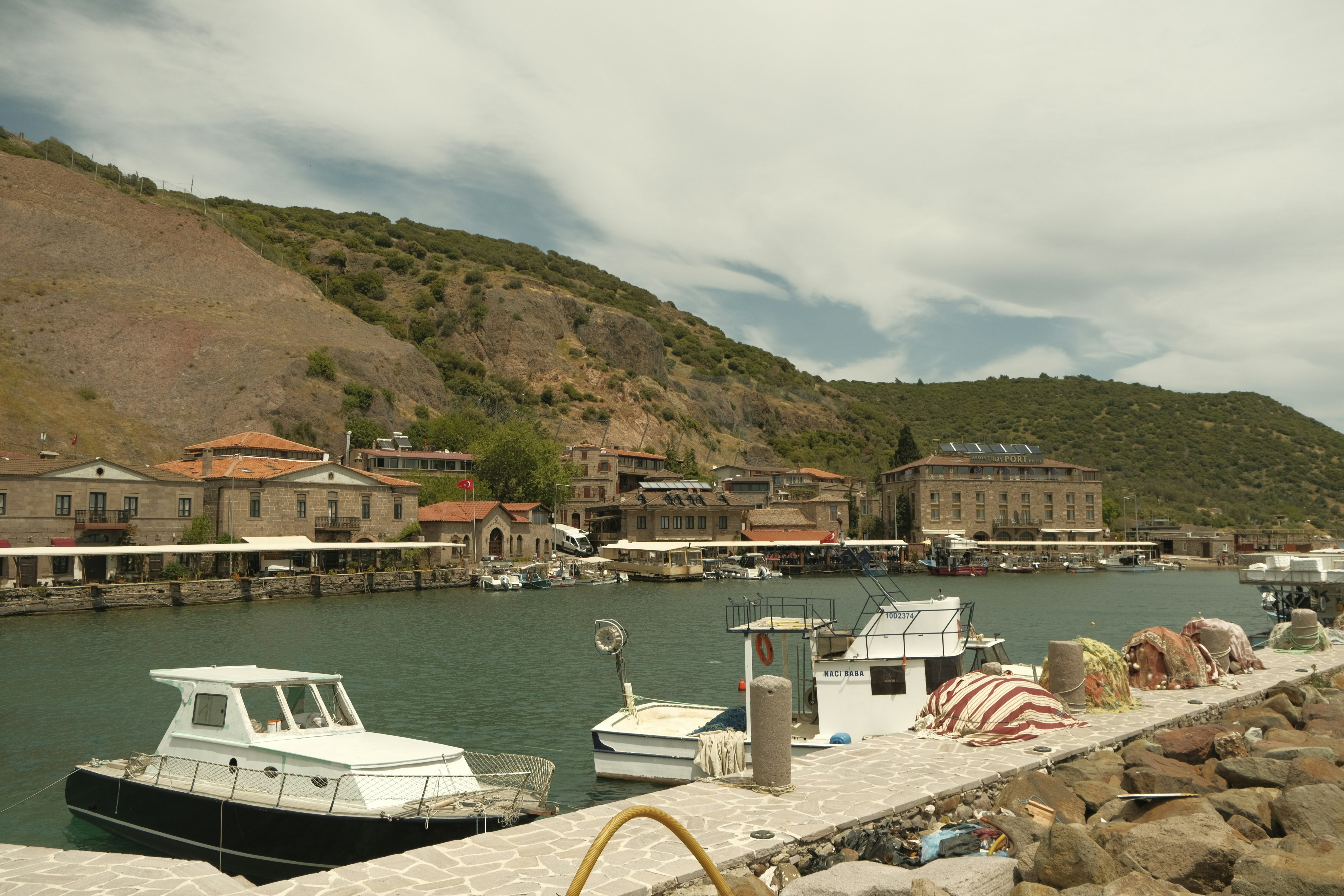Harbor Village Under a Broad Sky