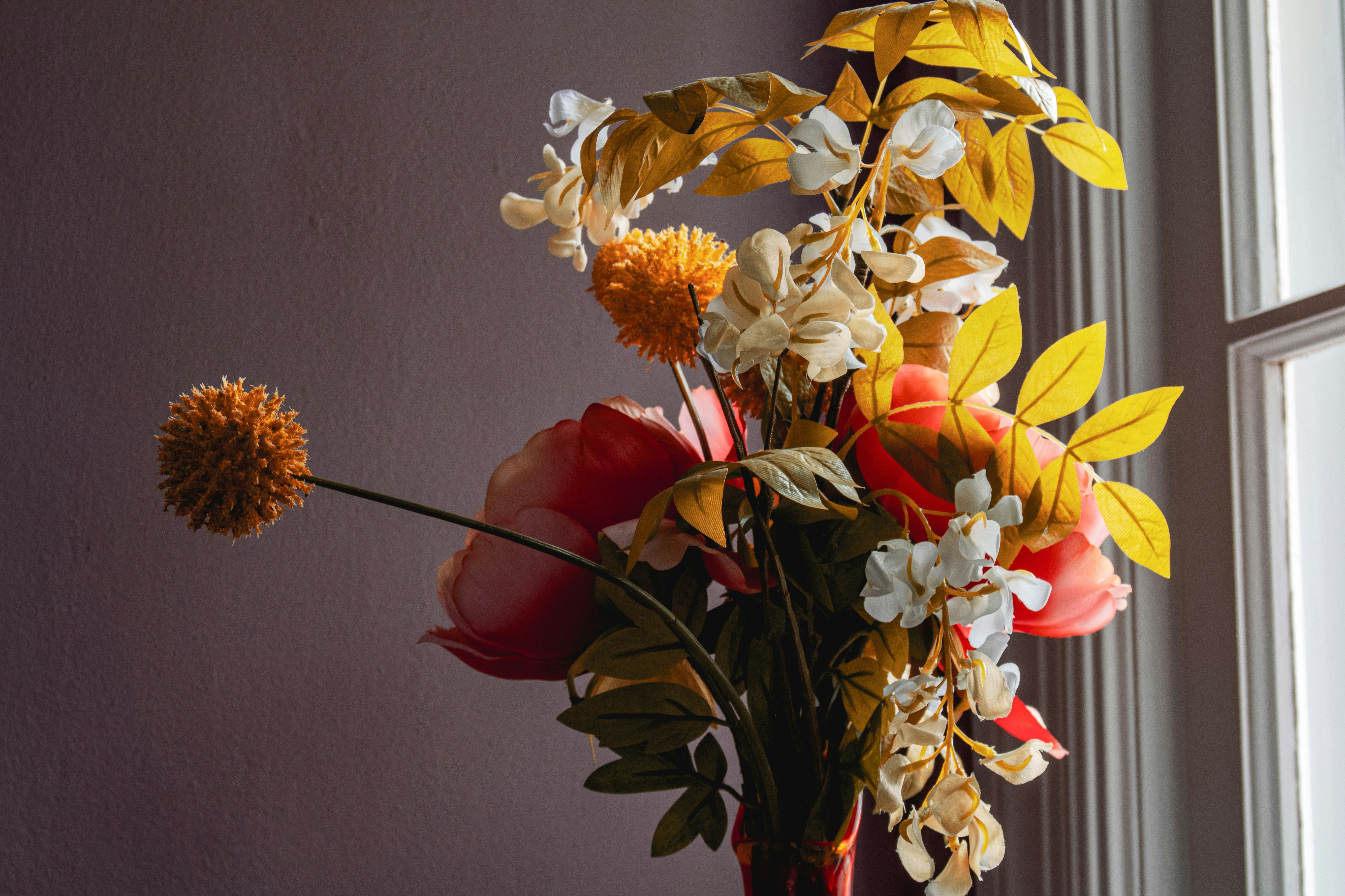 Autumn Bouquet at Window Light
