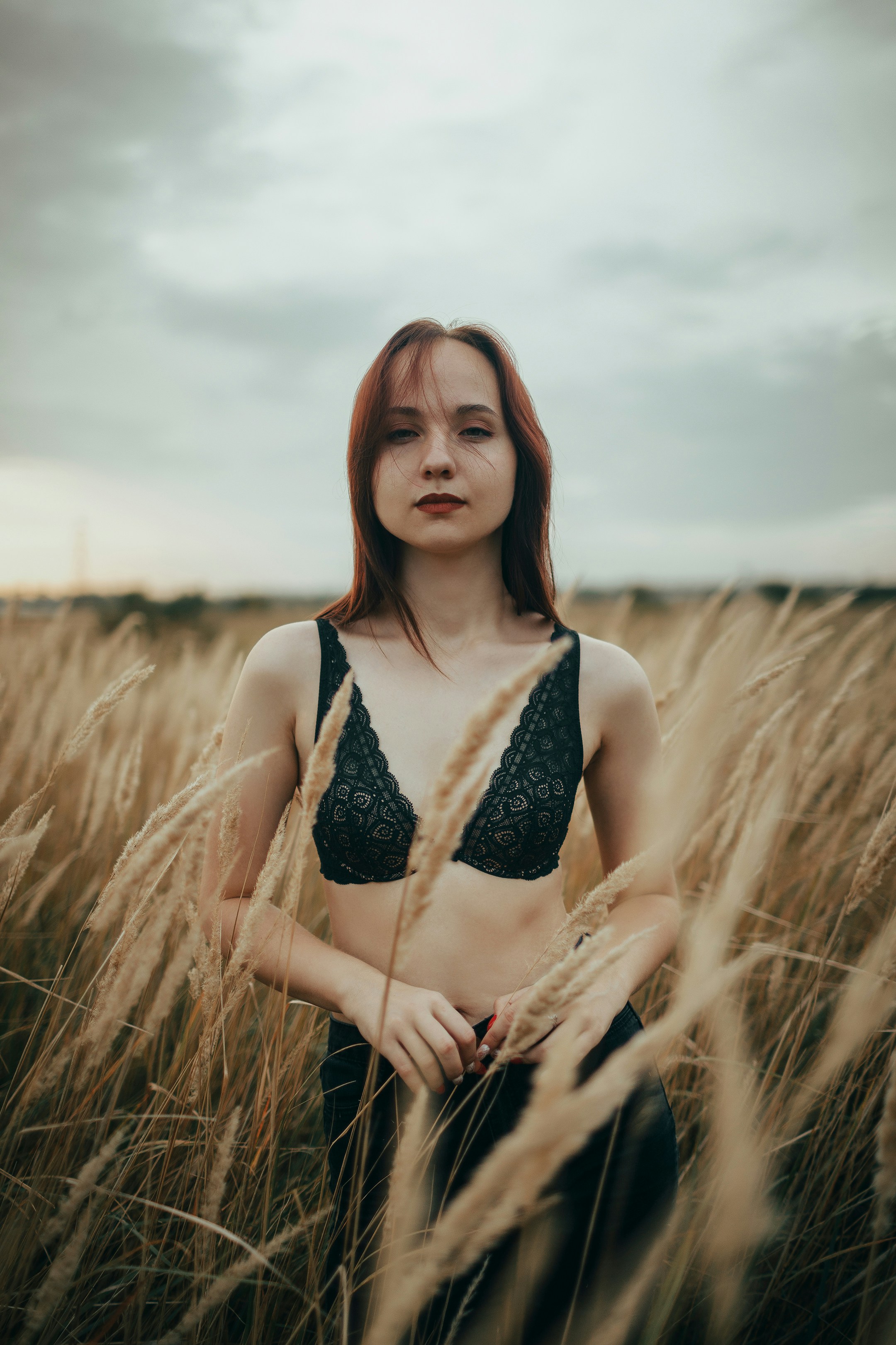 Whispers in the Wheat: Portrait of Quiet Confidence