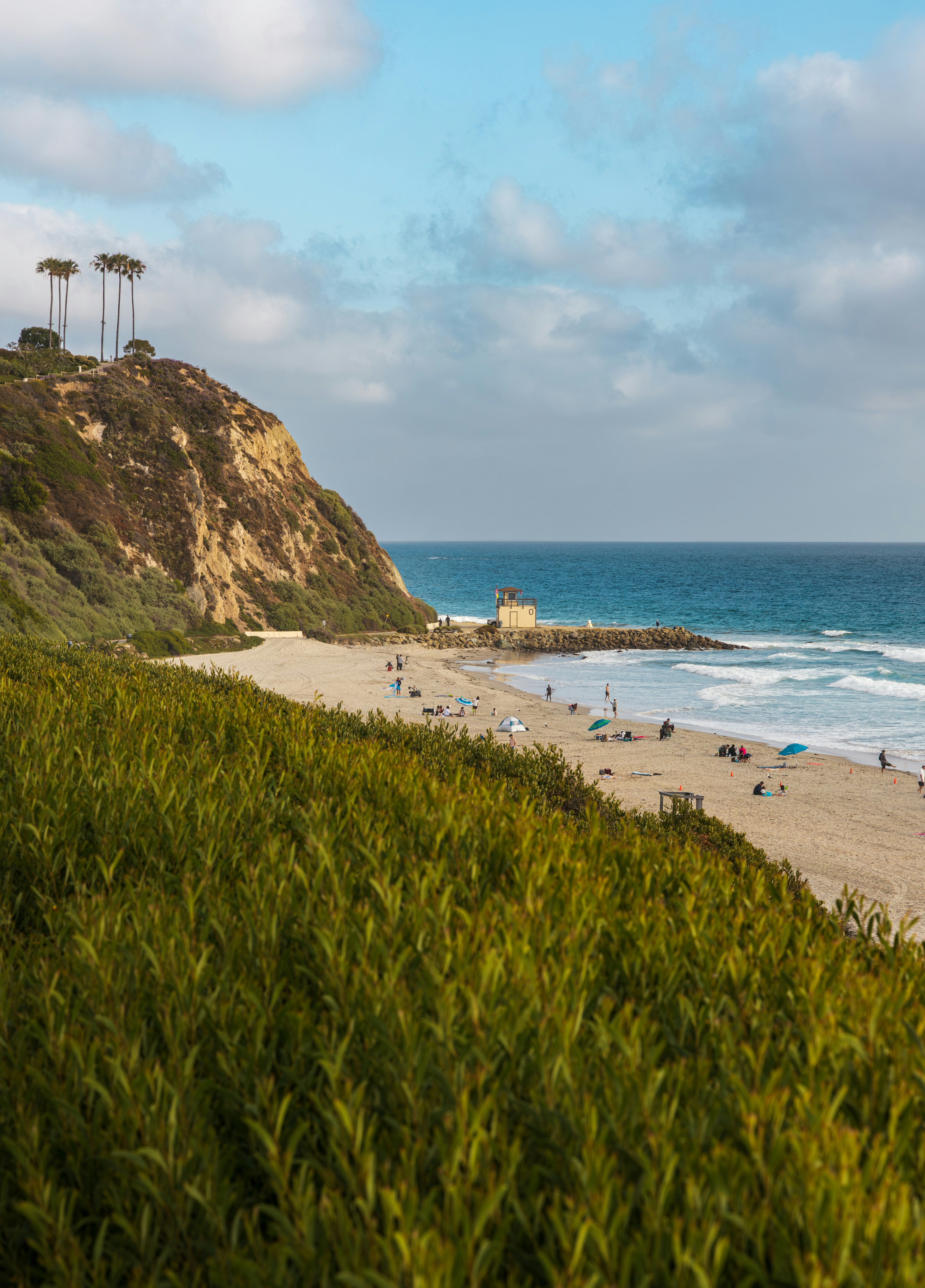 Cliffside Beach Under a Quiet Sky