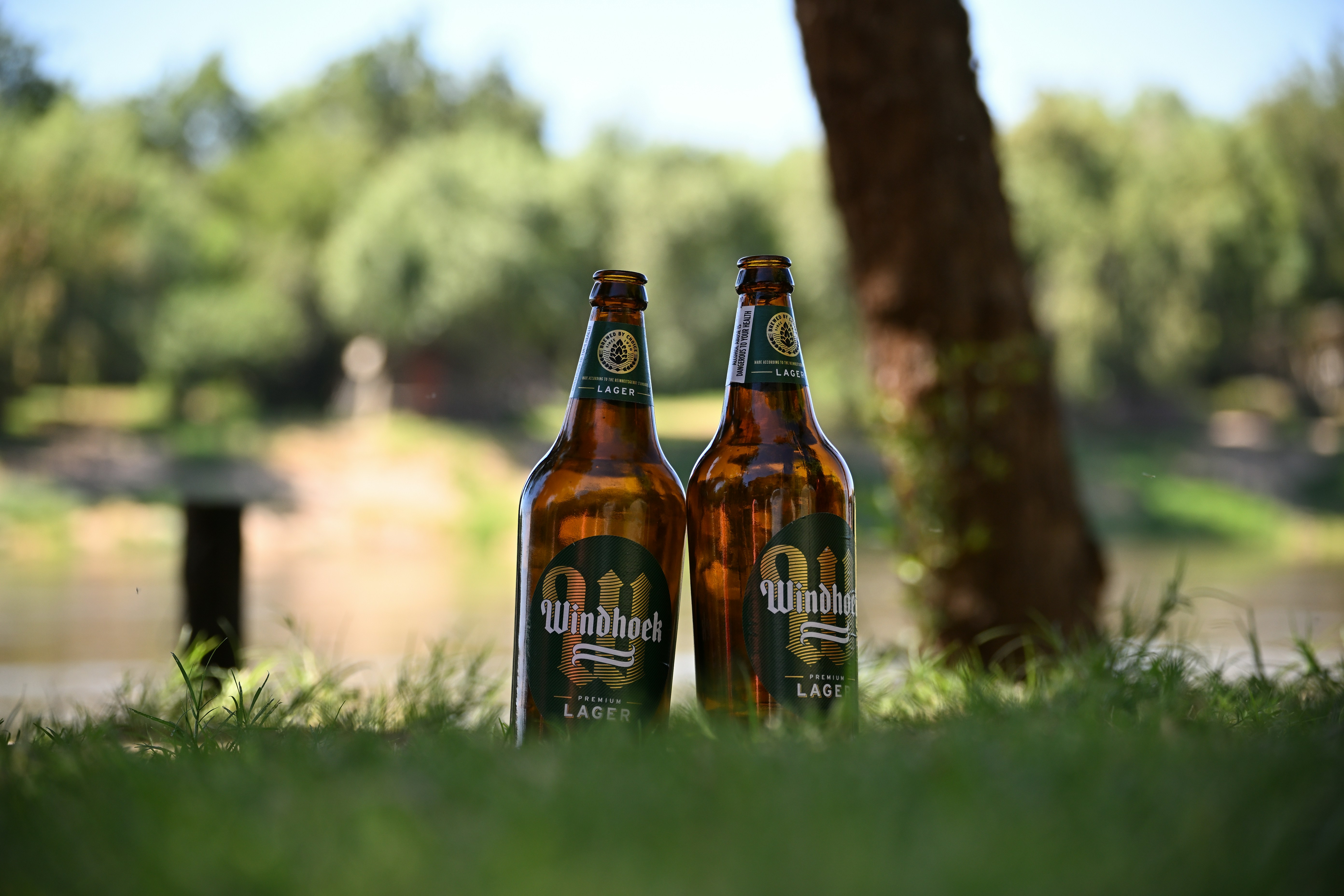 Dual Lager Guardians by the Riverside