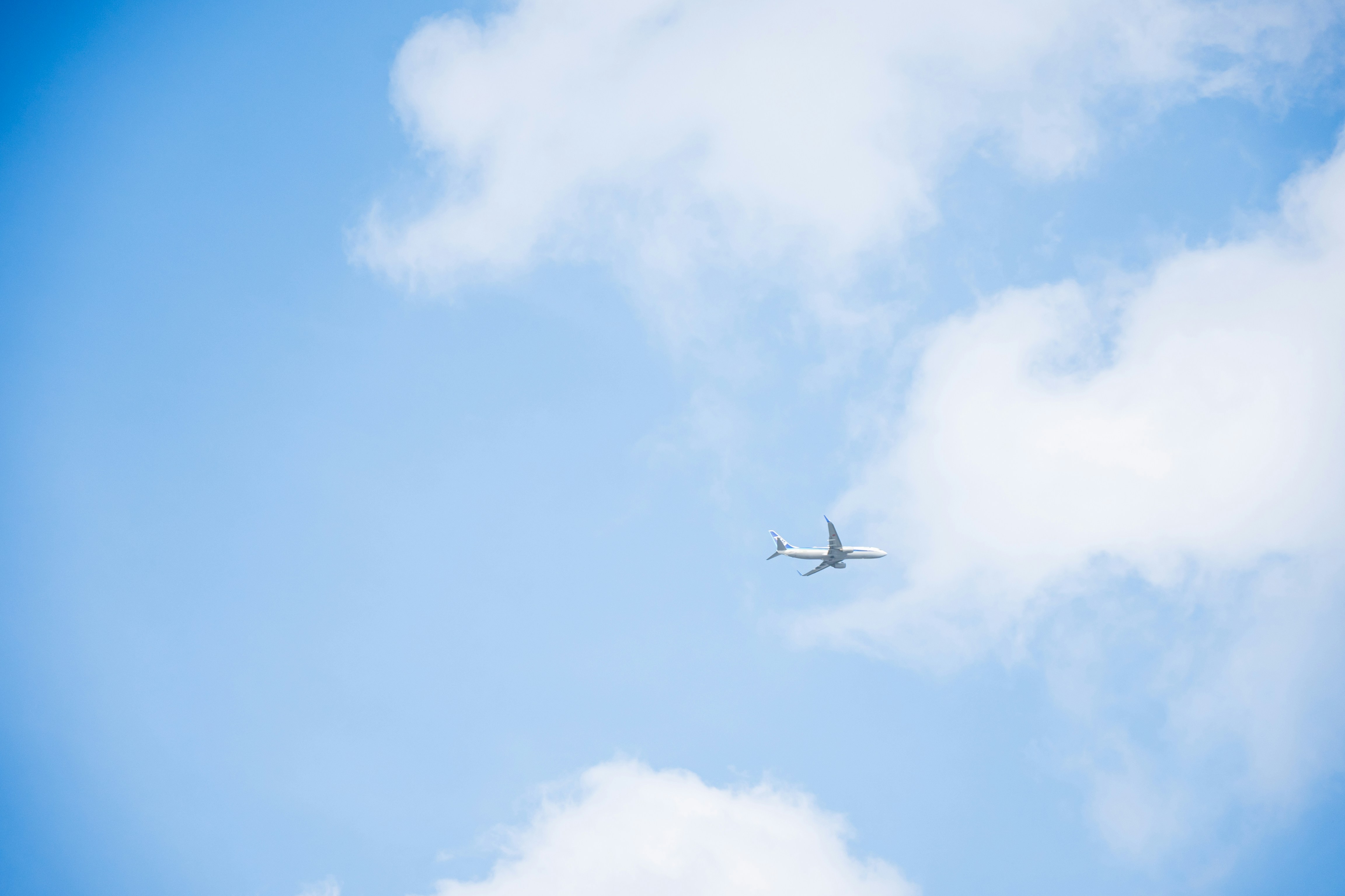 Soaring Spec in a Quiet Blue Sky