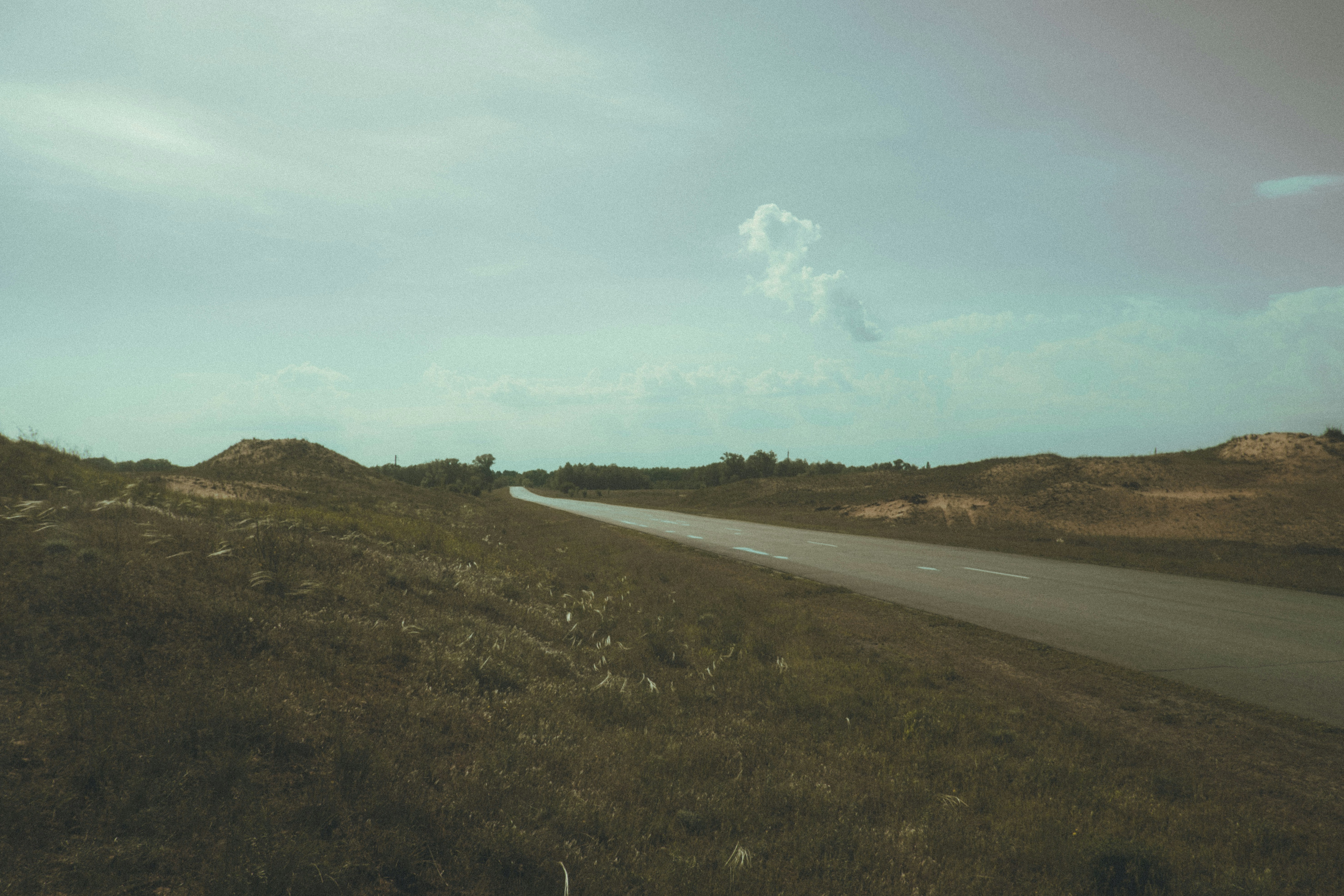 Desert Road Arc toward the Distant Horizon