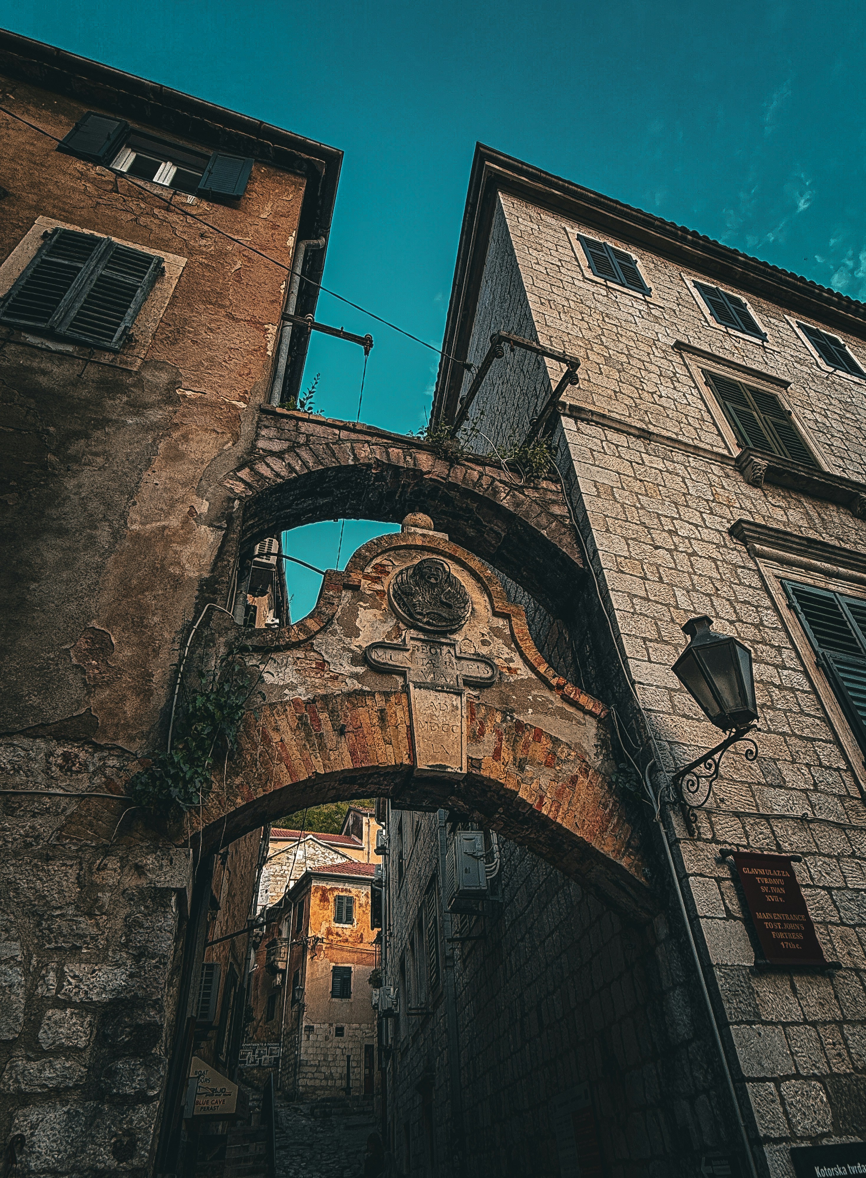 Archway to a Luminous Old Street