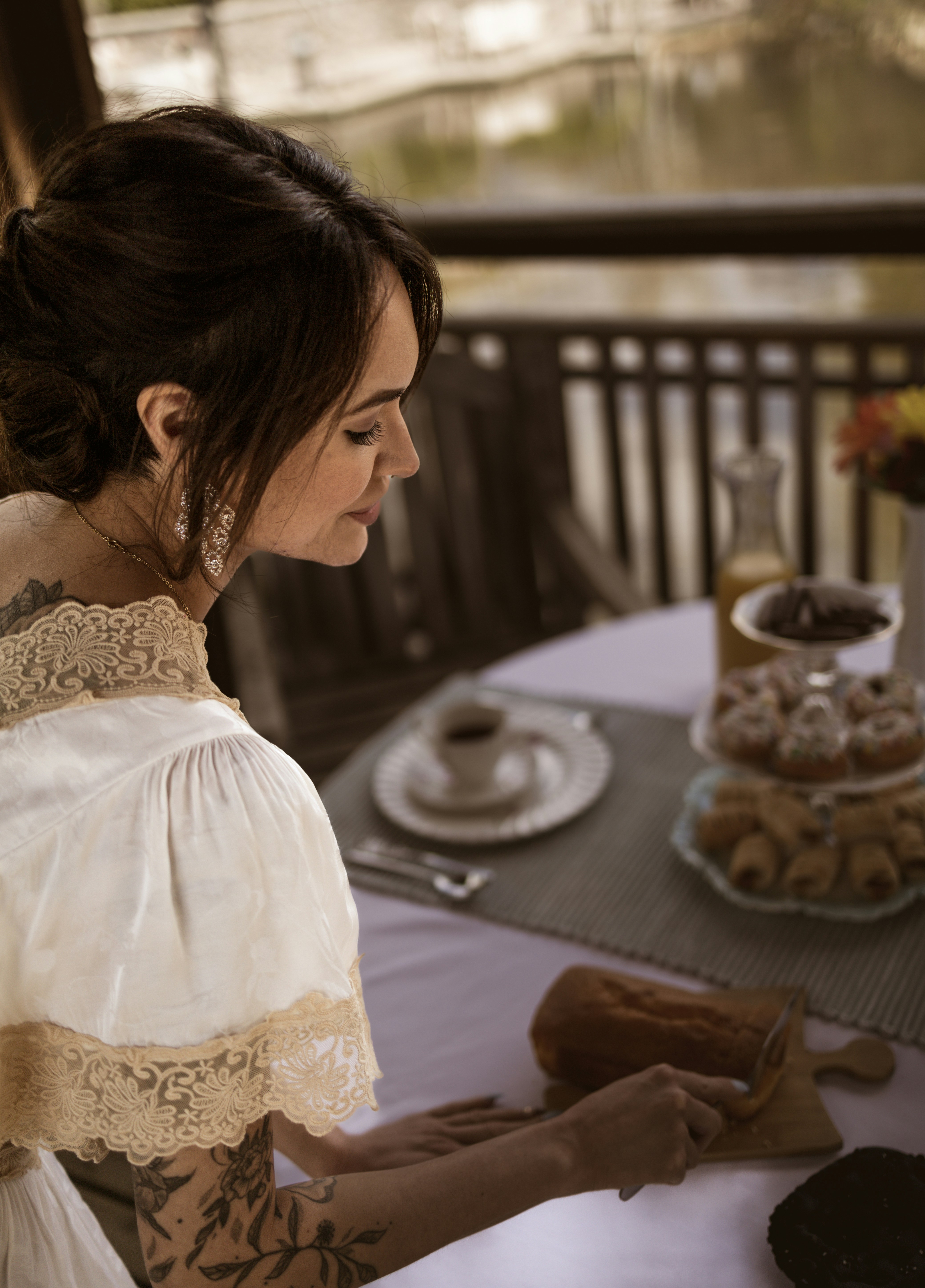 Quiet Hospitality: a softly lit moment at the dessert table