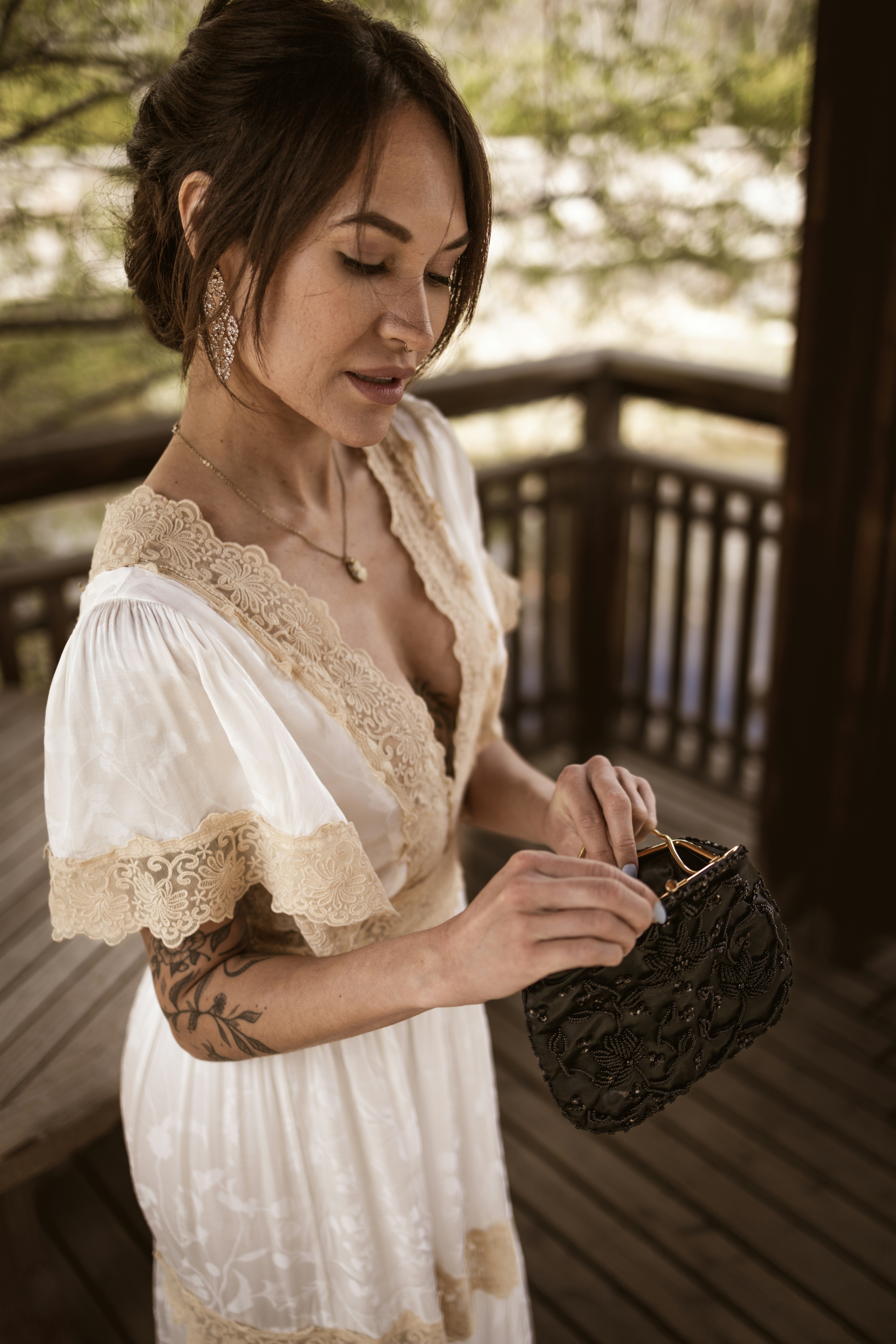 Whispered Grace in Lace and Light