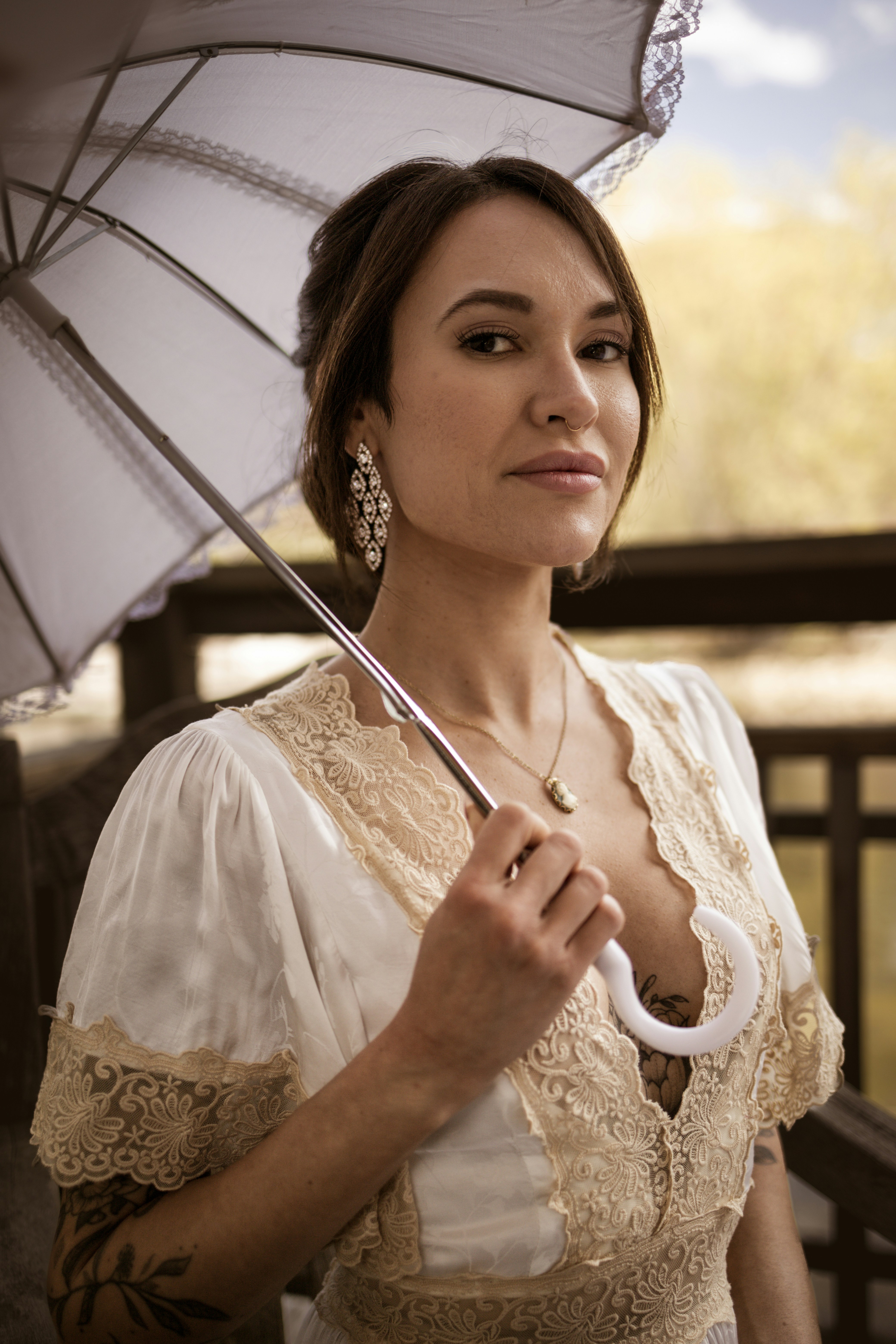 Grace Under Lace: A Portrait Beneath the Parasol