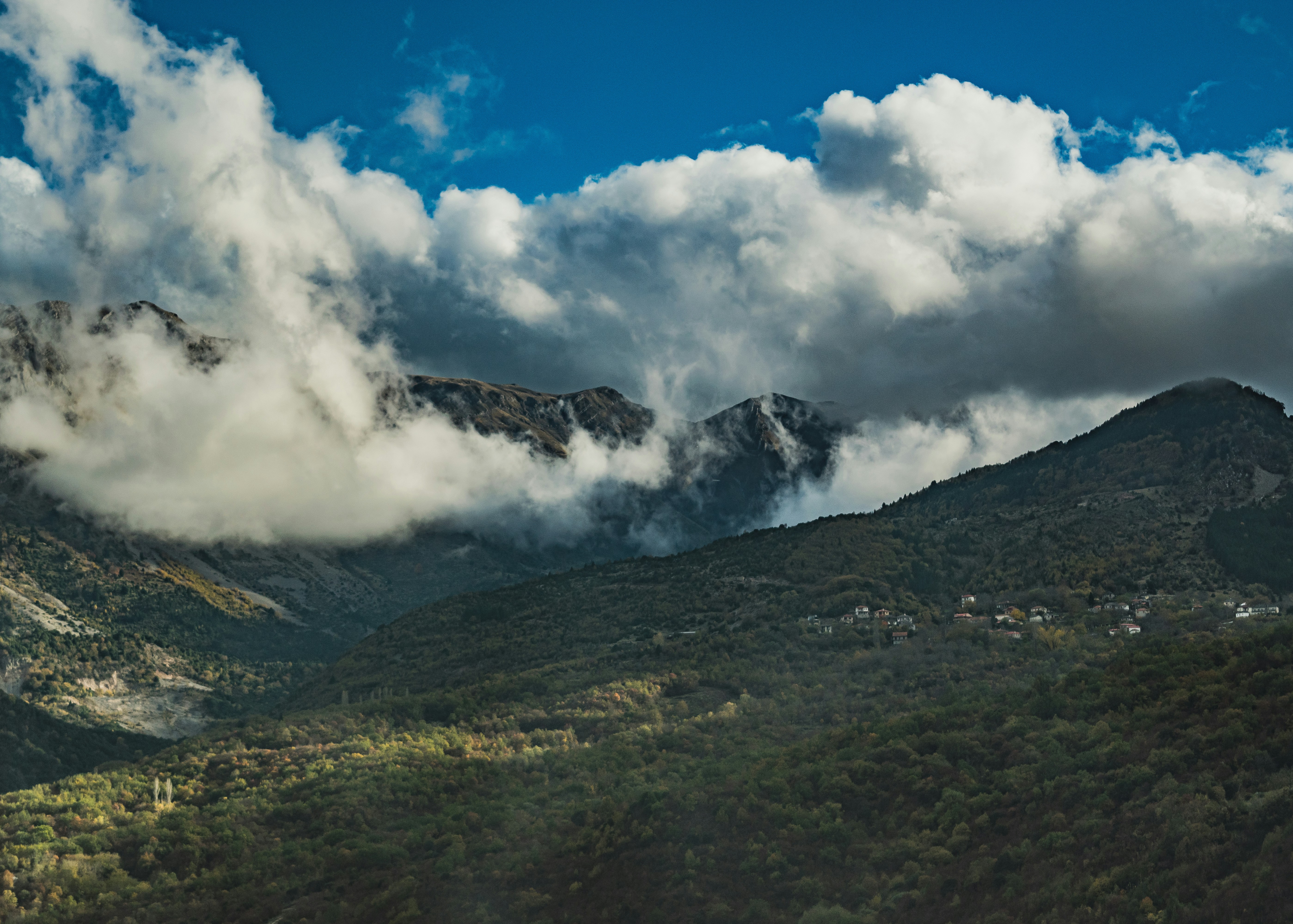 Hushed Peaks Beneath a Velvet Sky