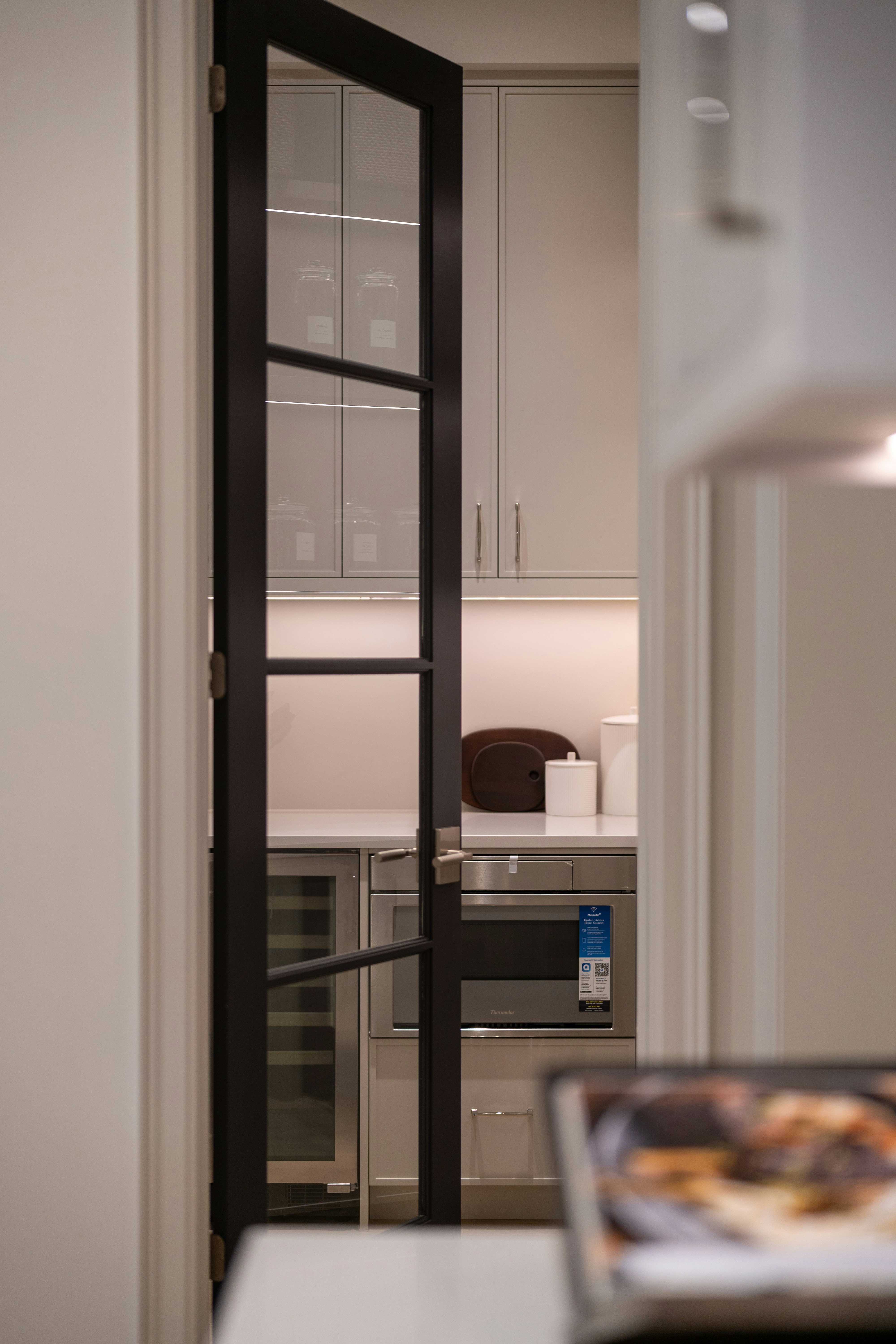 Through the Kitchen Door: A Glimpse into Serene Modernity