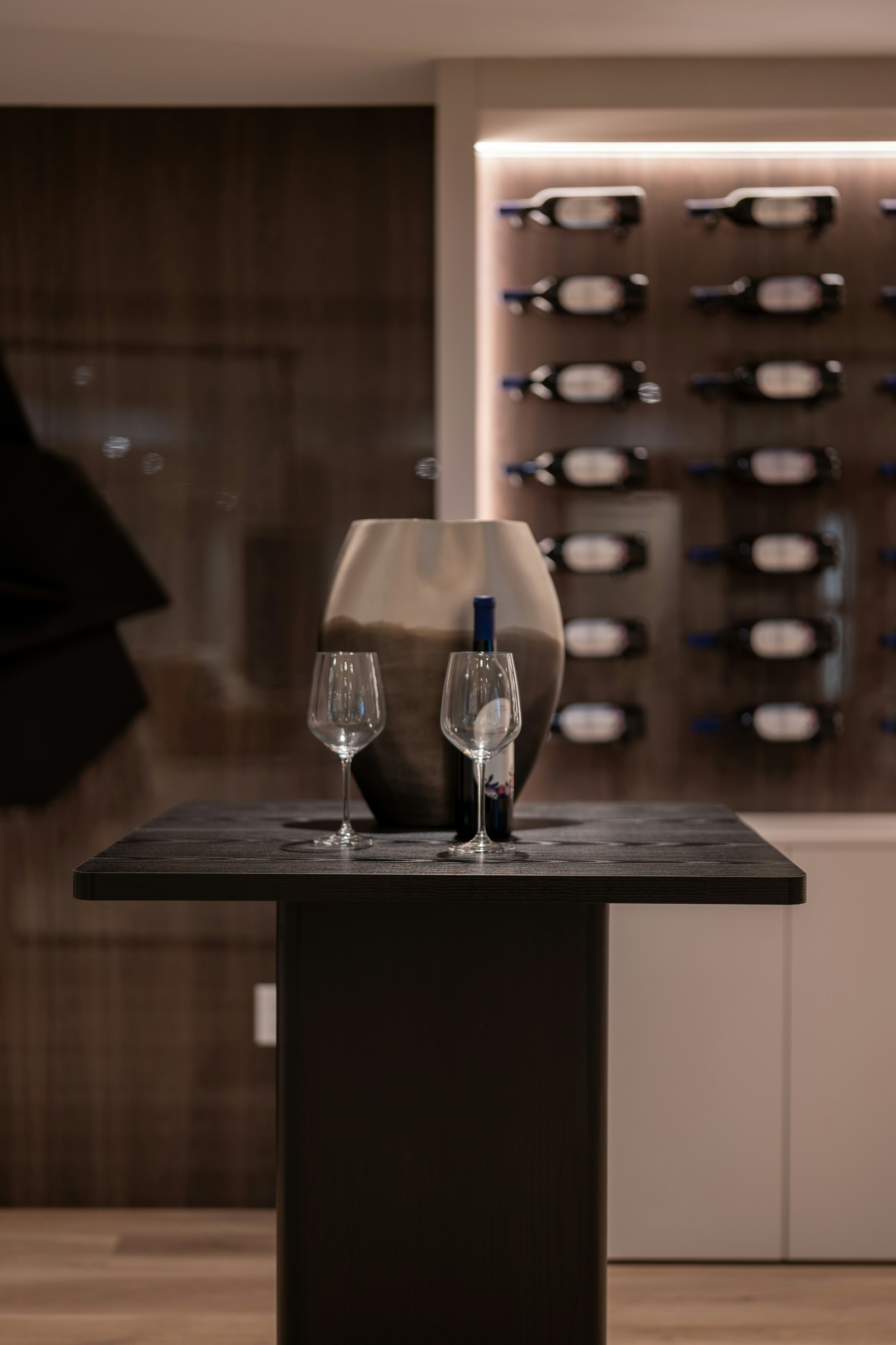 Wine on the Table: A Quiet Moment in the Wine Cellar