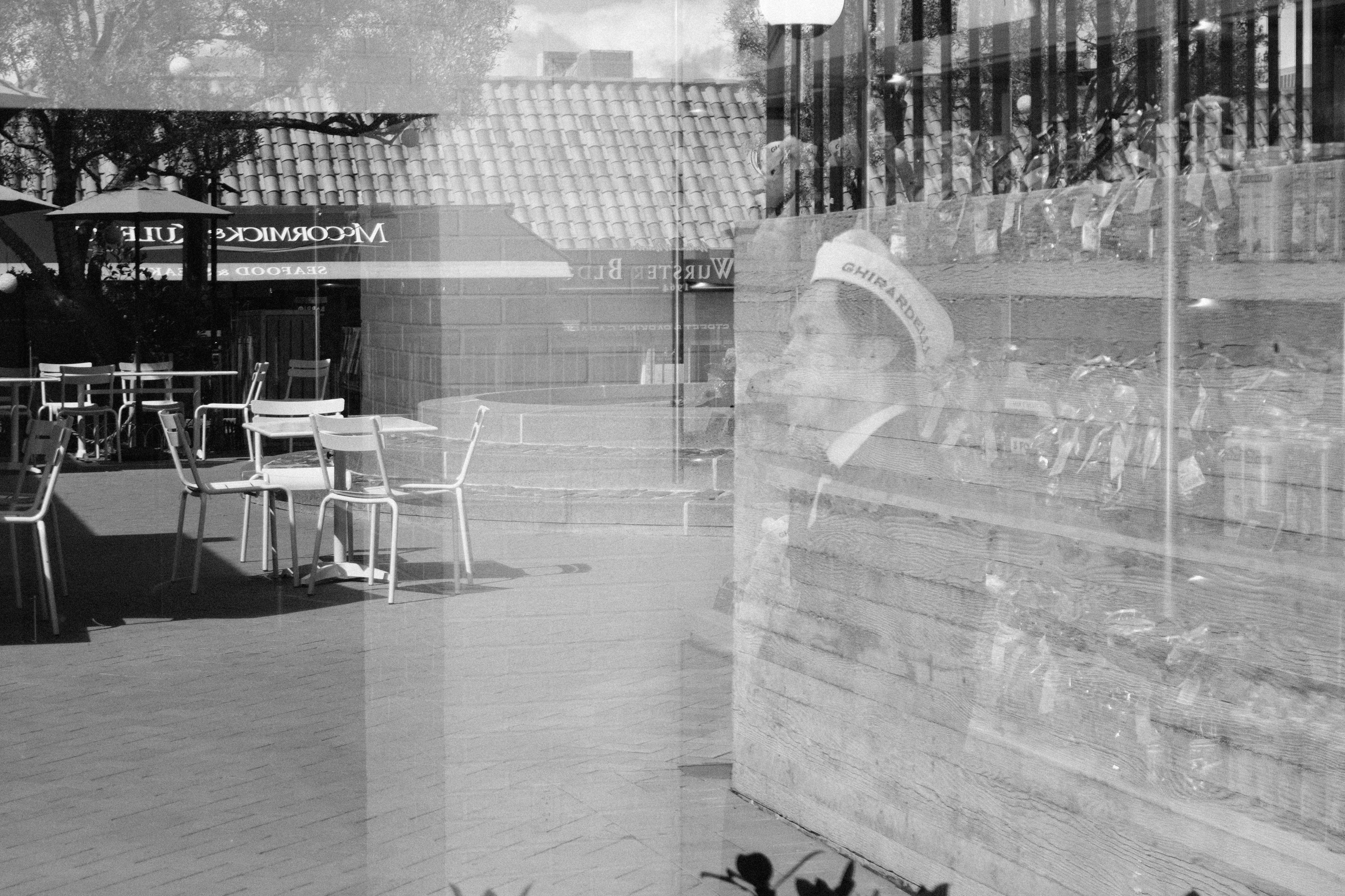 Reflections at the Glass Café