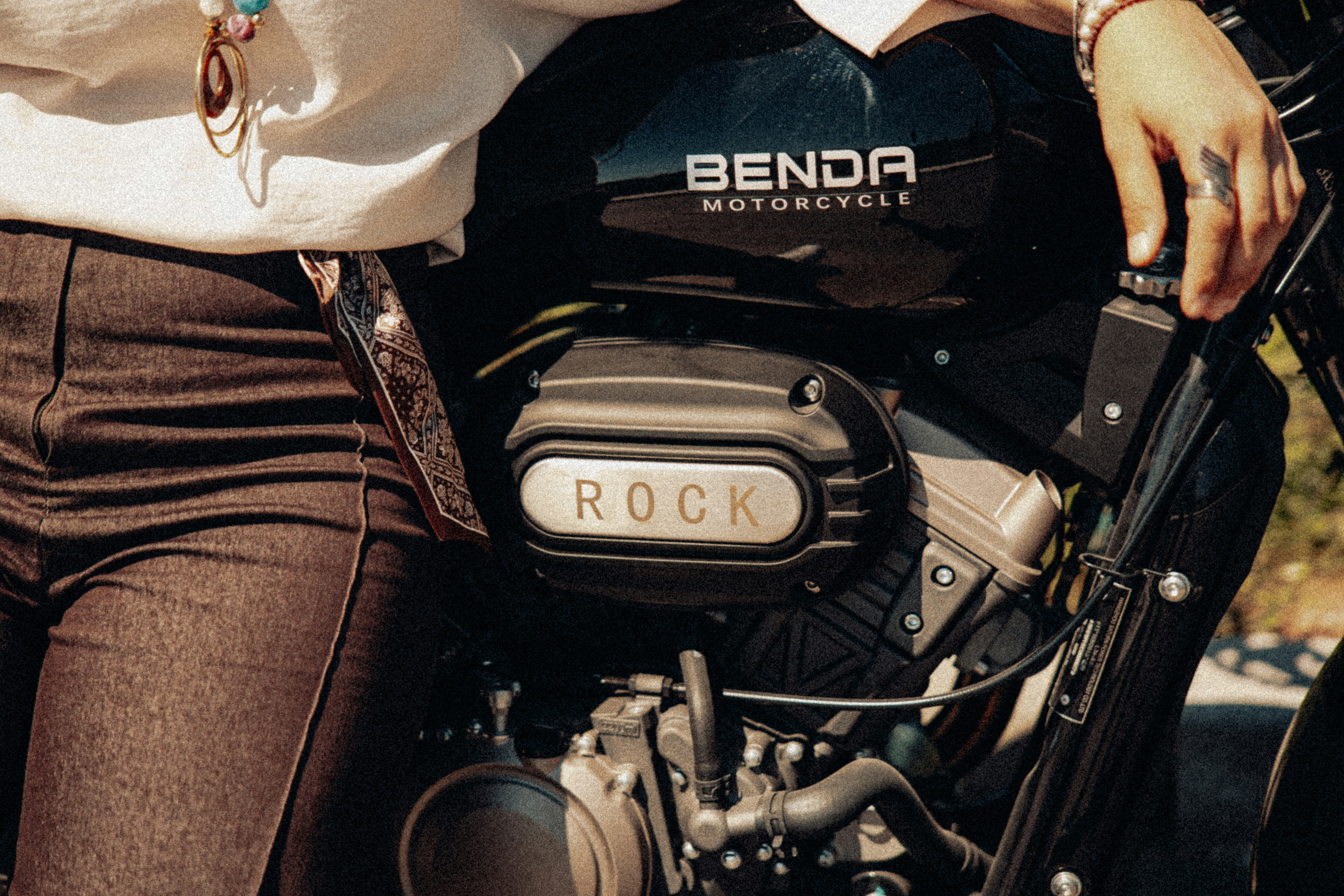 Rugged Ride: Close-Up on the Rock-Badge Motorcycle Engine