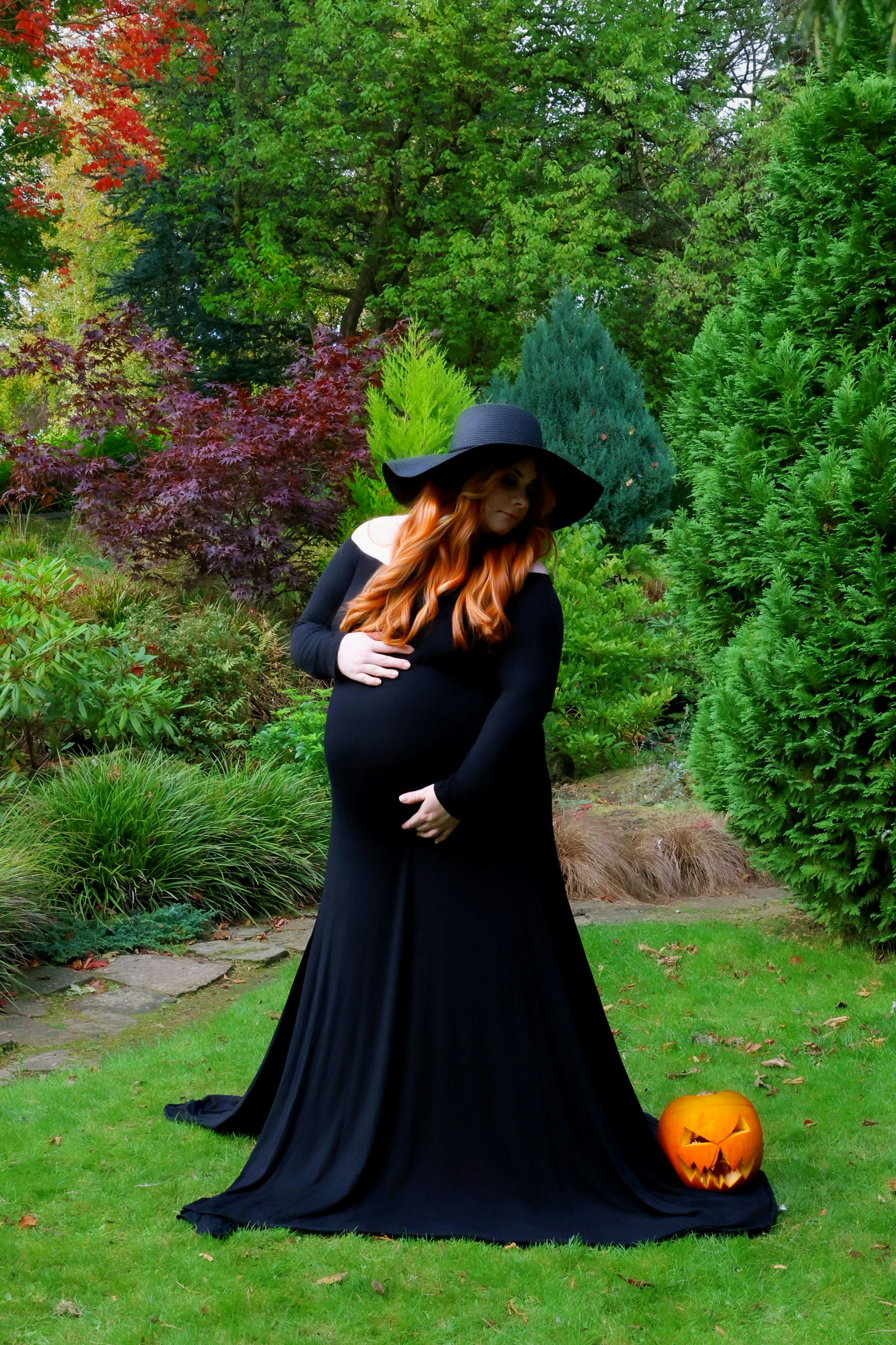 Gown of Midnight in the Garden