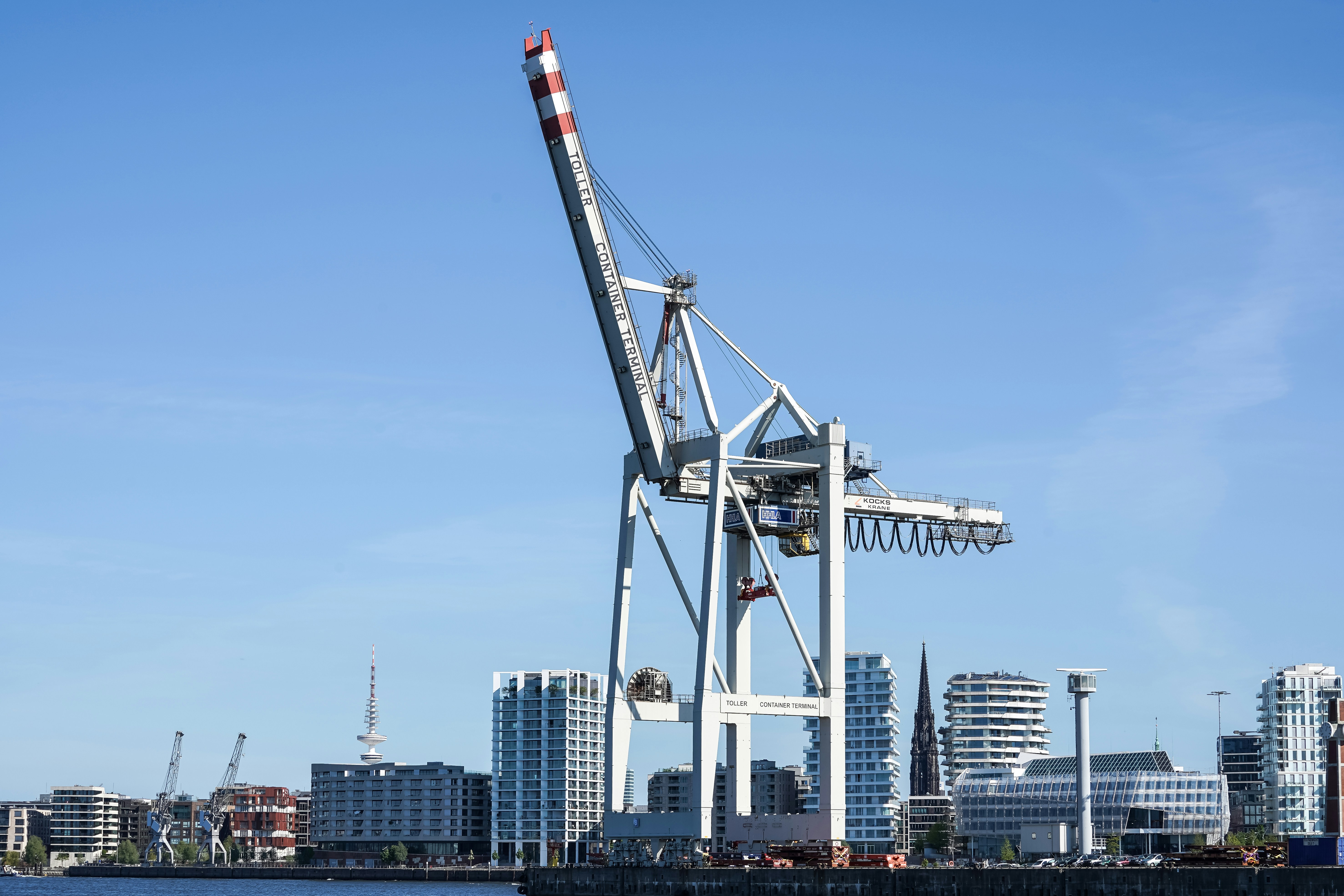 Goliath Crane Over the Sleeping Port