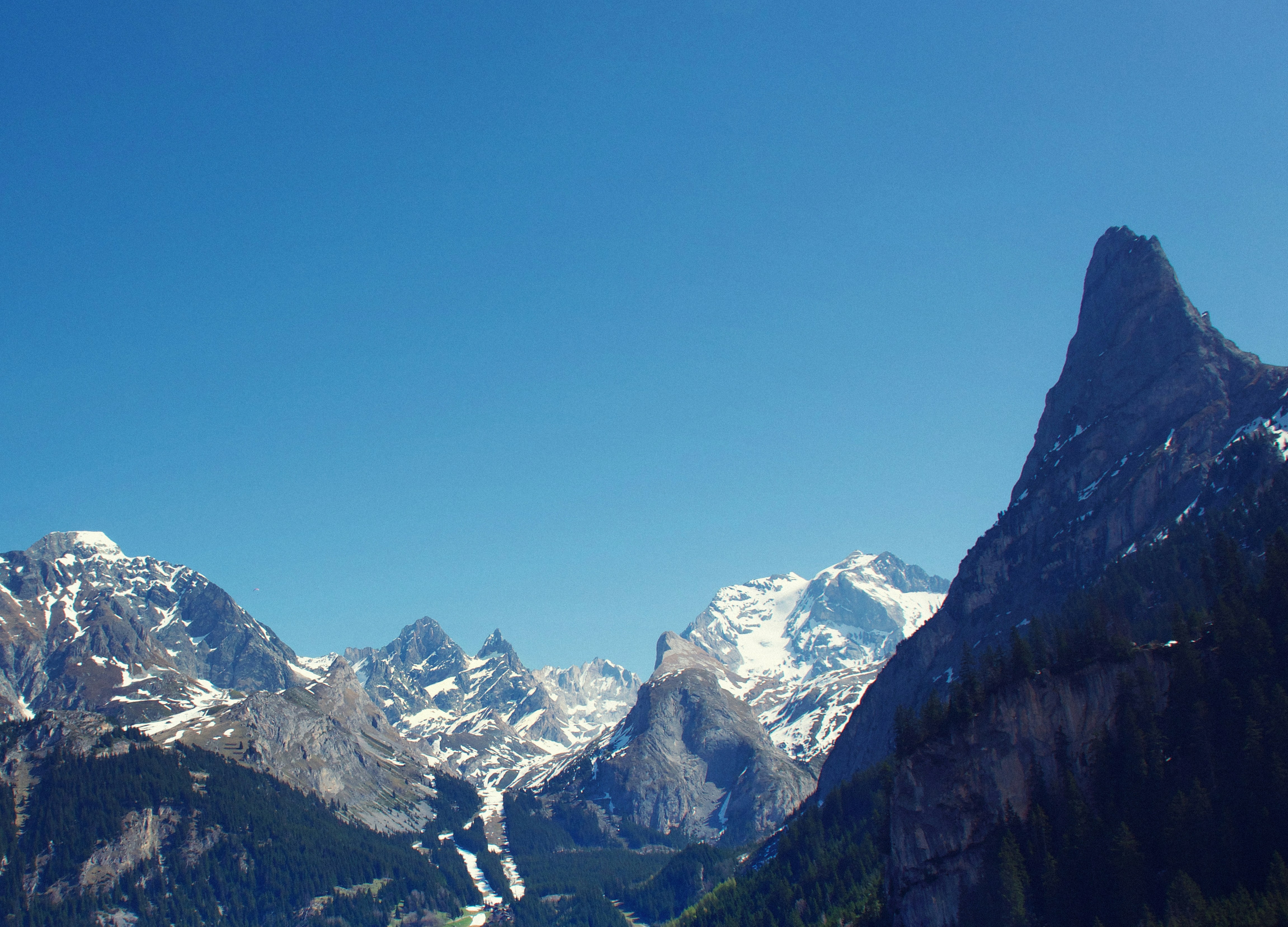 Twin Peaks Under a Wide Blue Sky