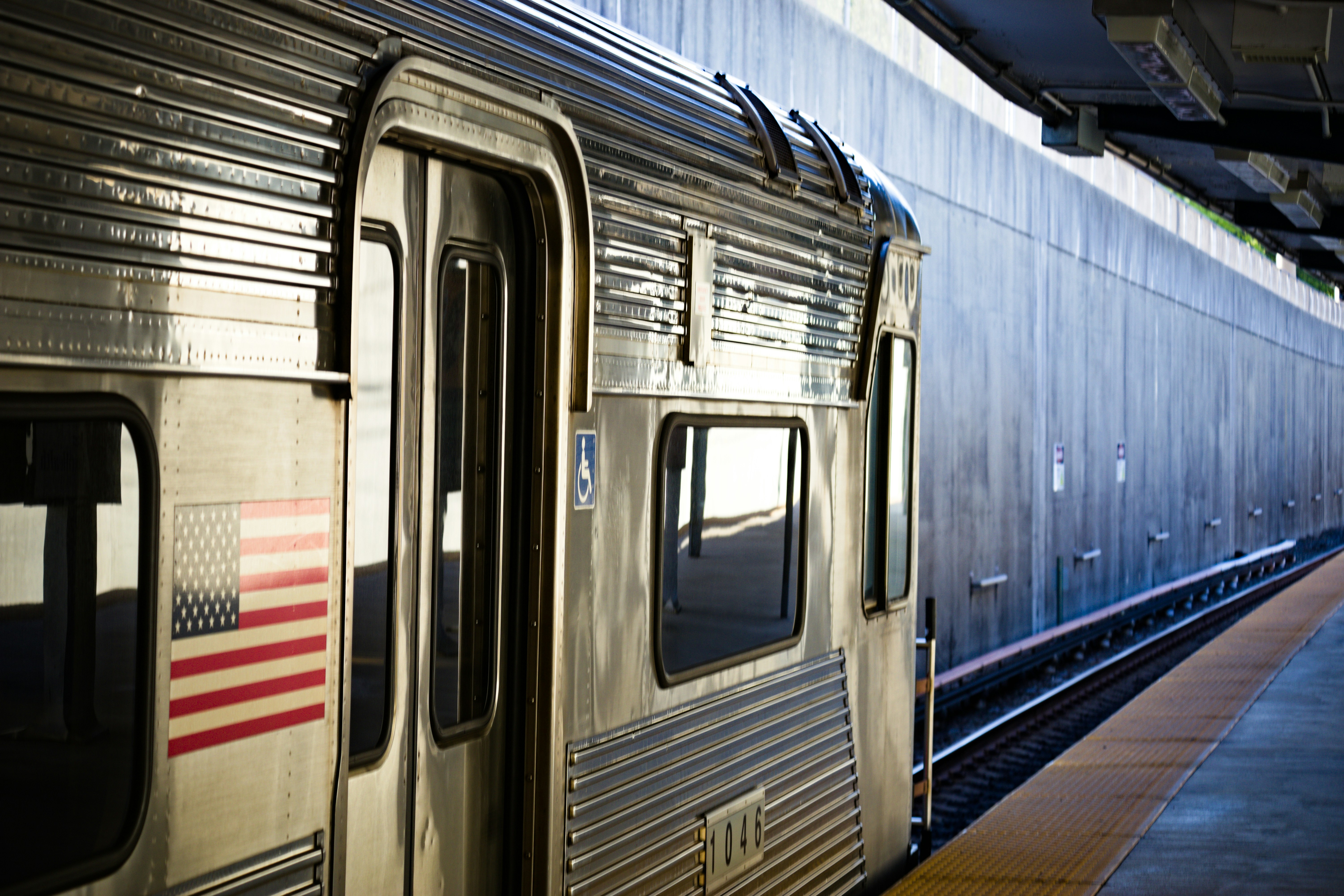 Side Glint: A Silver Commuter at Dawn