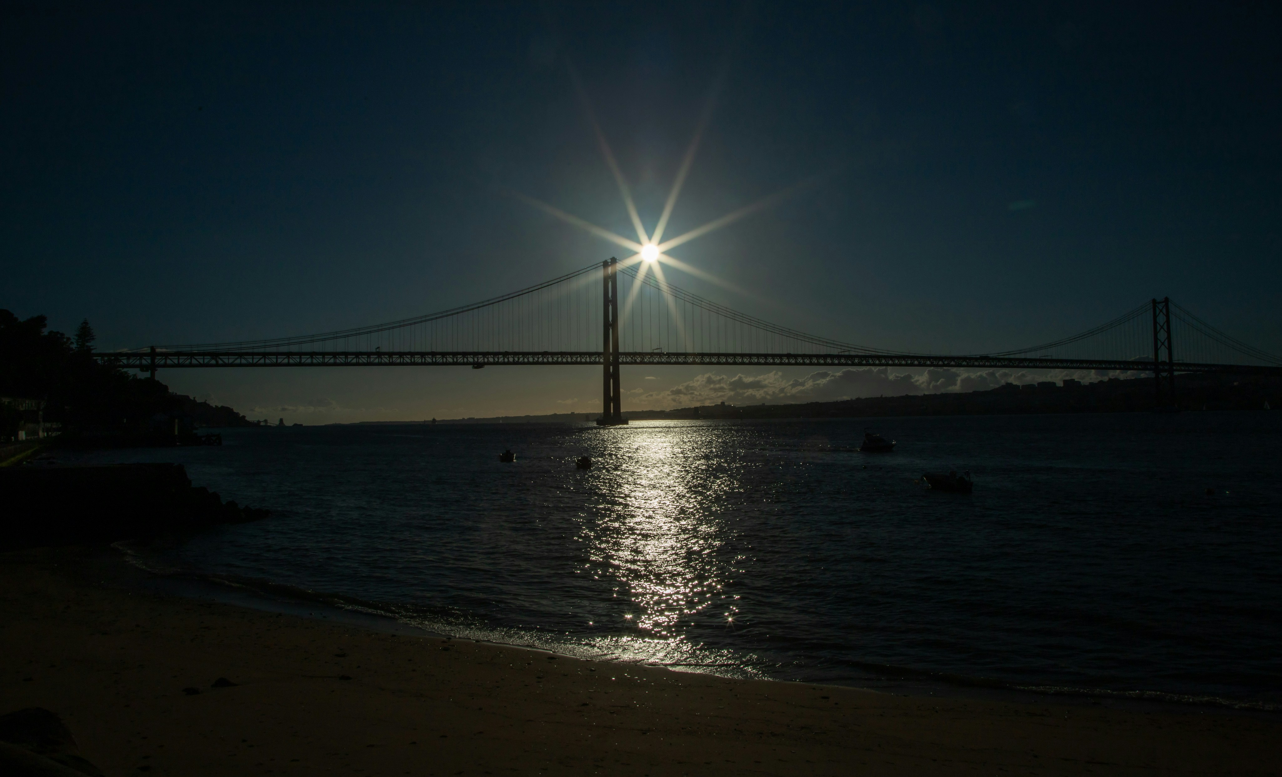 Sunburst over the River Bridge